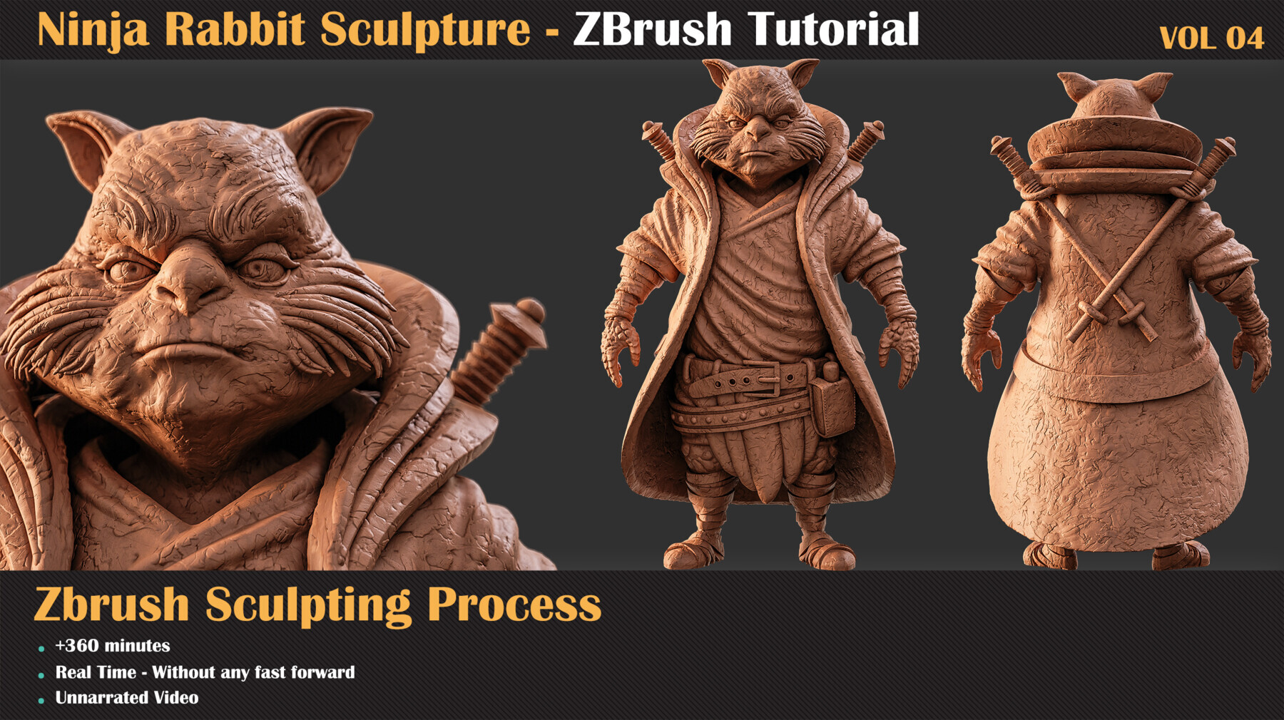 ArtStation - Ninja Rabbit - ZBrush Sculpture Series Vol4