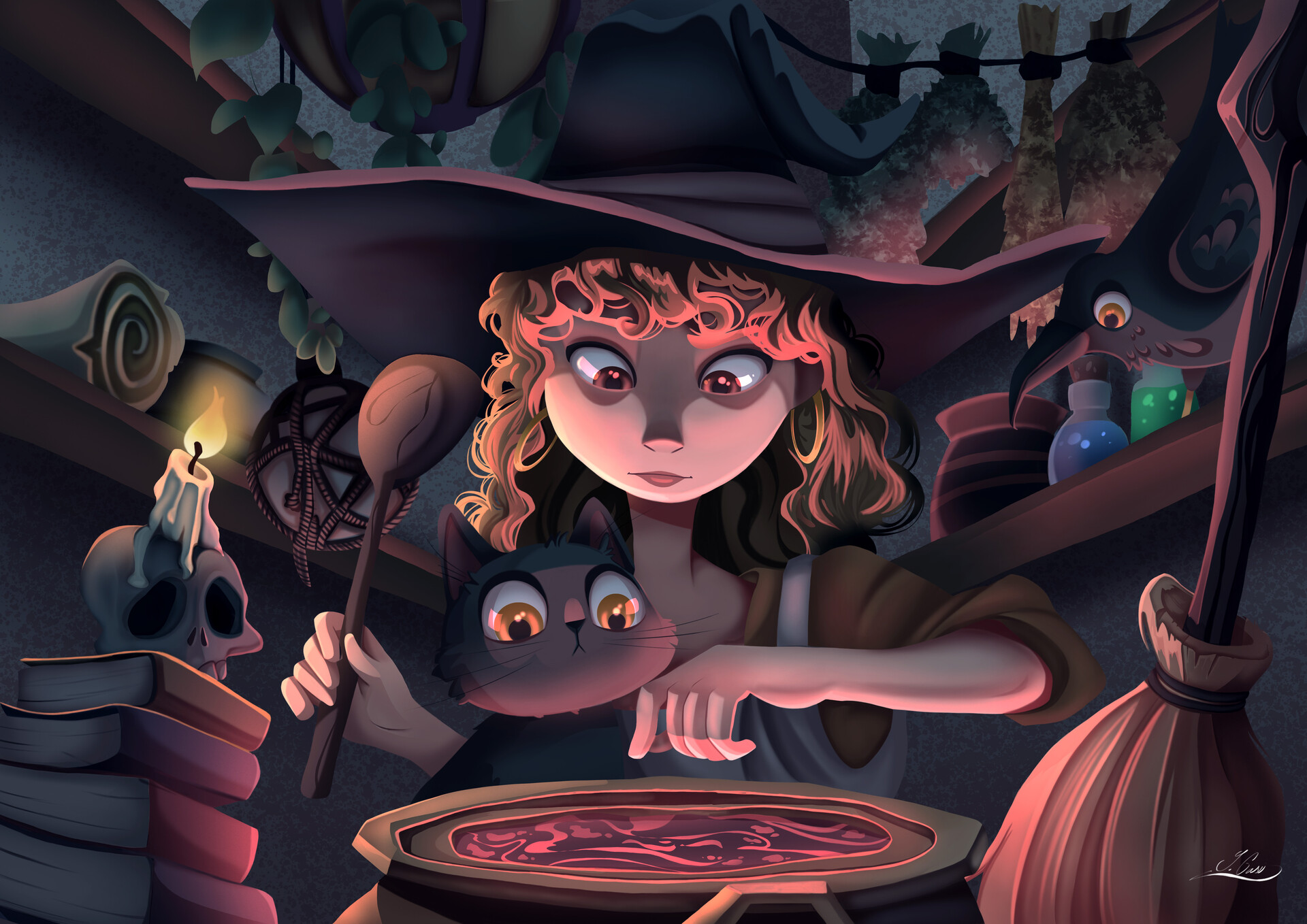 ArtStation - Apprentice witch