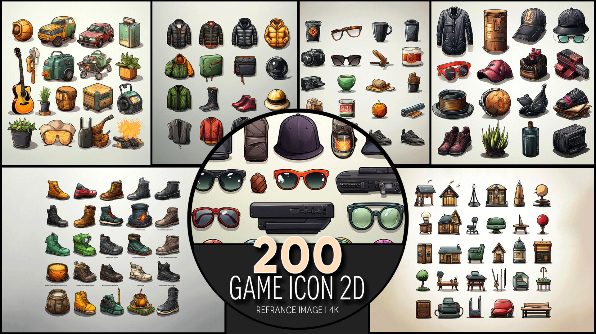 Pixel Ref - Game Icon 2D 4K Reference/Concept Images