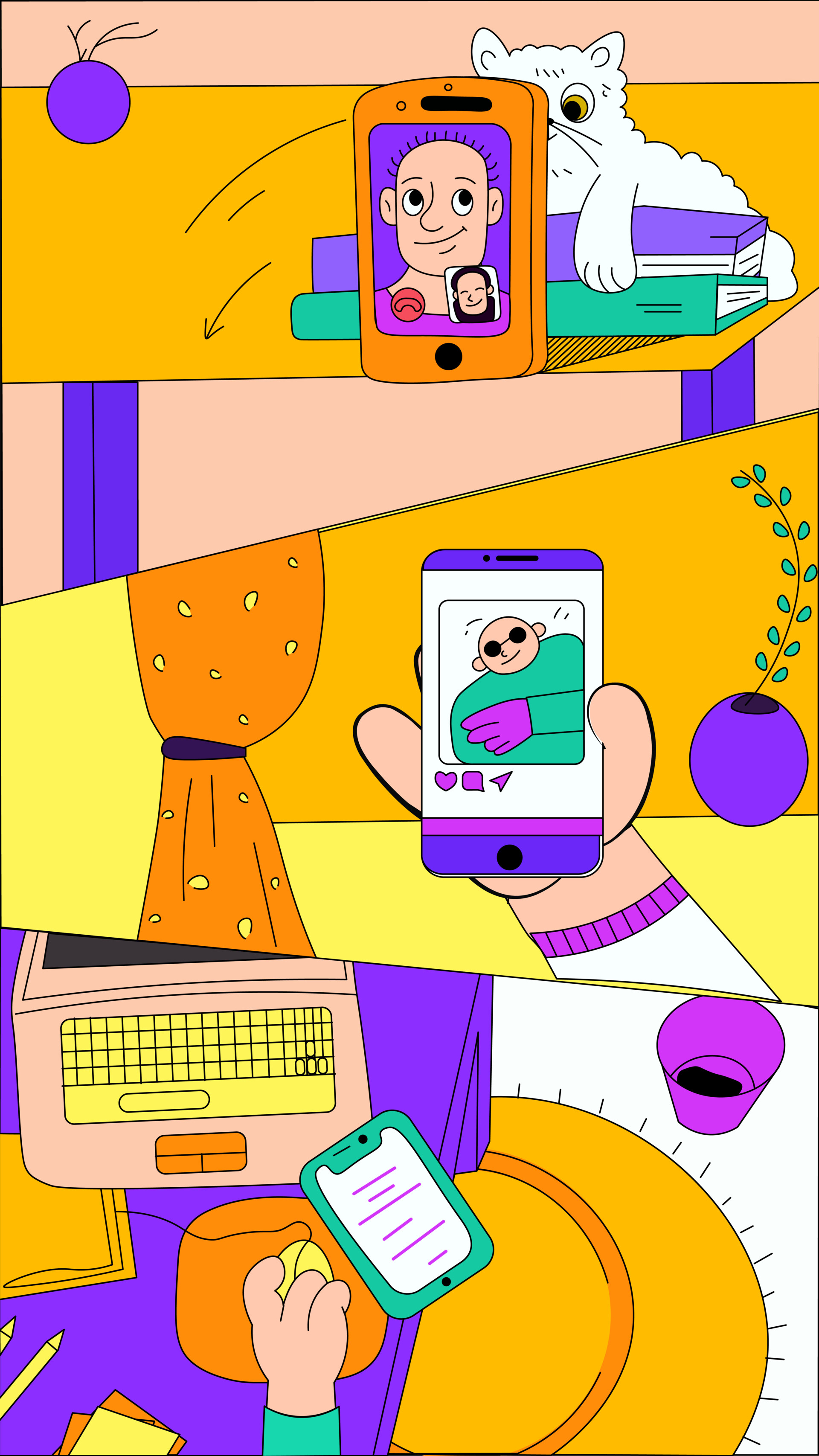 Ghazal Barati - Motion graphic illustration for advertise