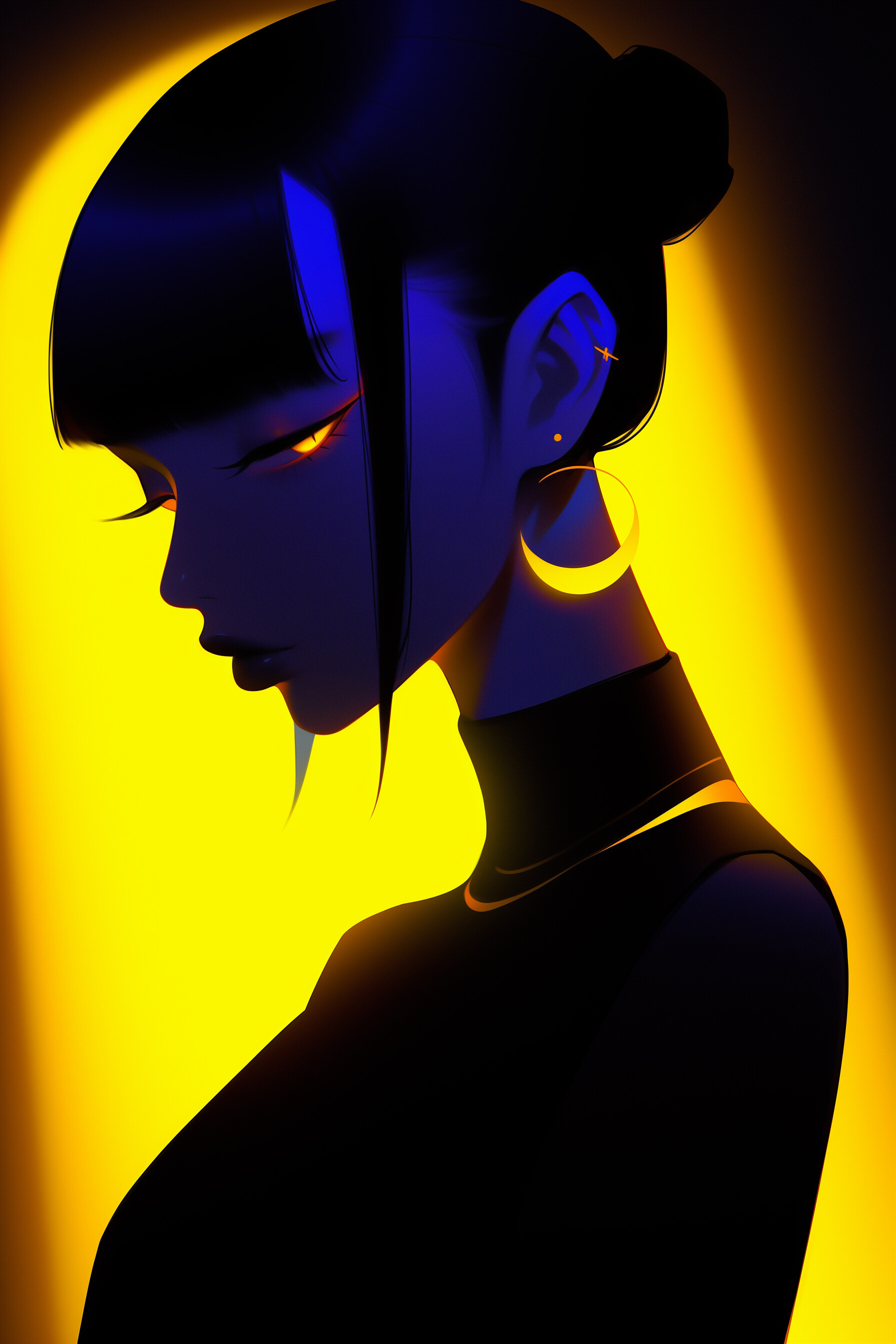 ArtStation - Ladies in neon-noir tokyocore anime style (22 img)