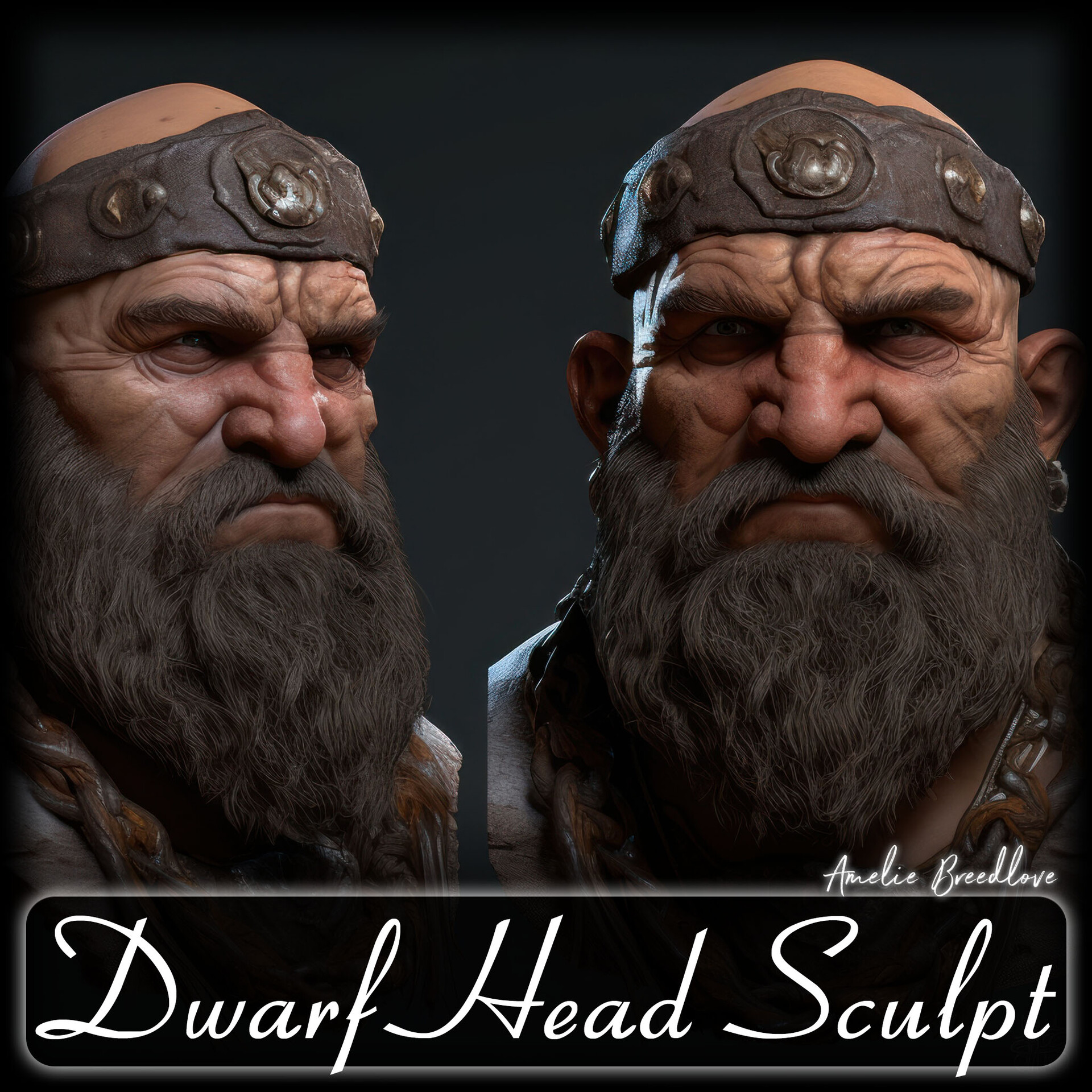 ArtStation - 300 Dwarf Head Sculpt Reference Pack | 4K | v.111