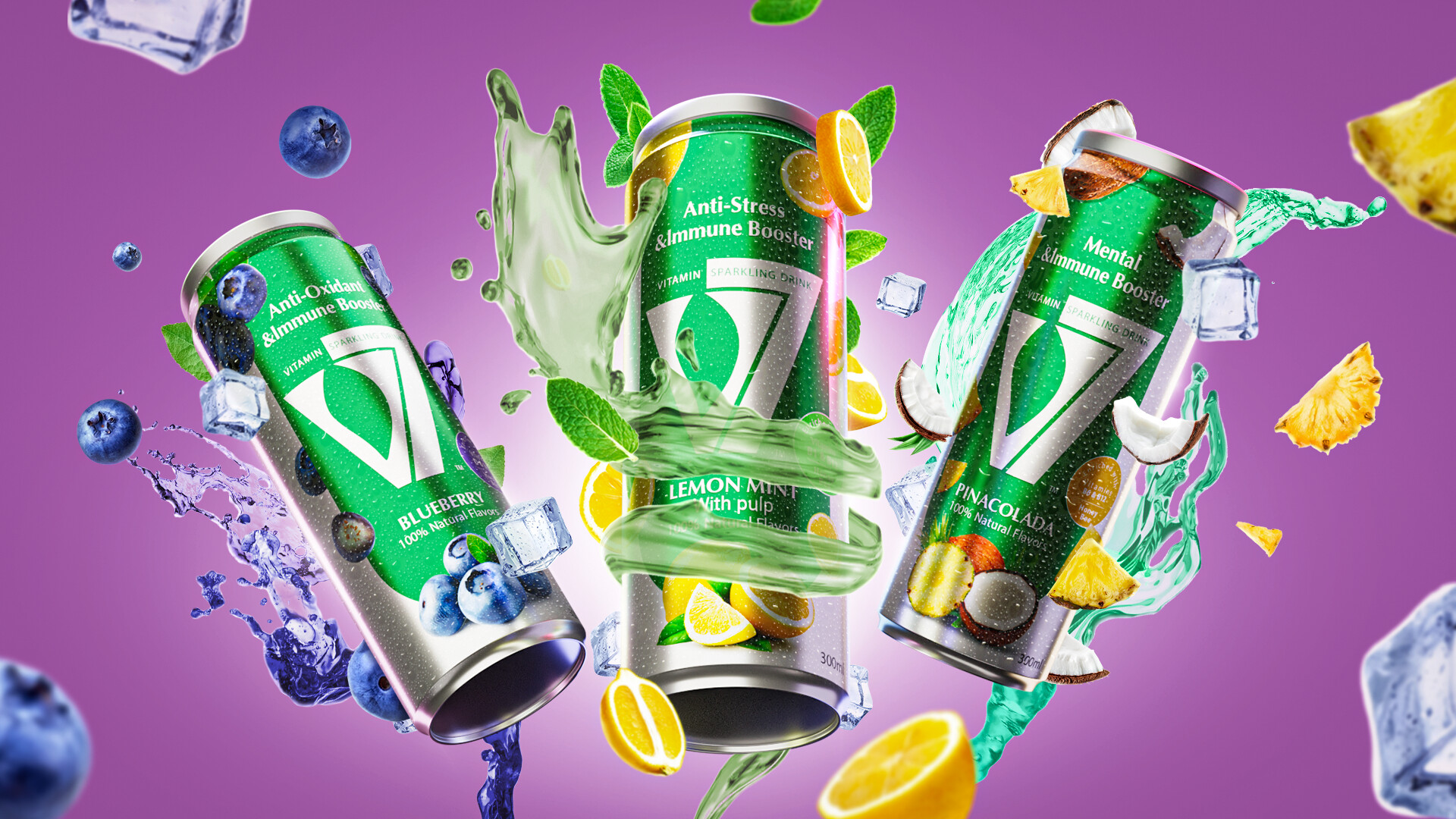 ArtStation - V7 Drink 3D modeling and animation