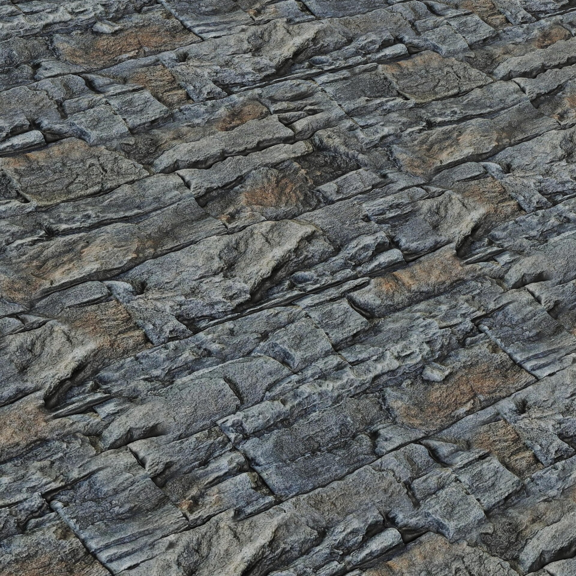 isandish - FB601 Interior Stone Cladding facade | 3MAT | PBR | Seamless