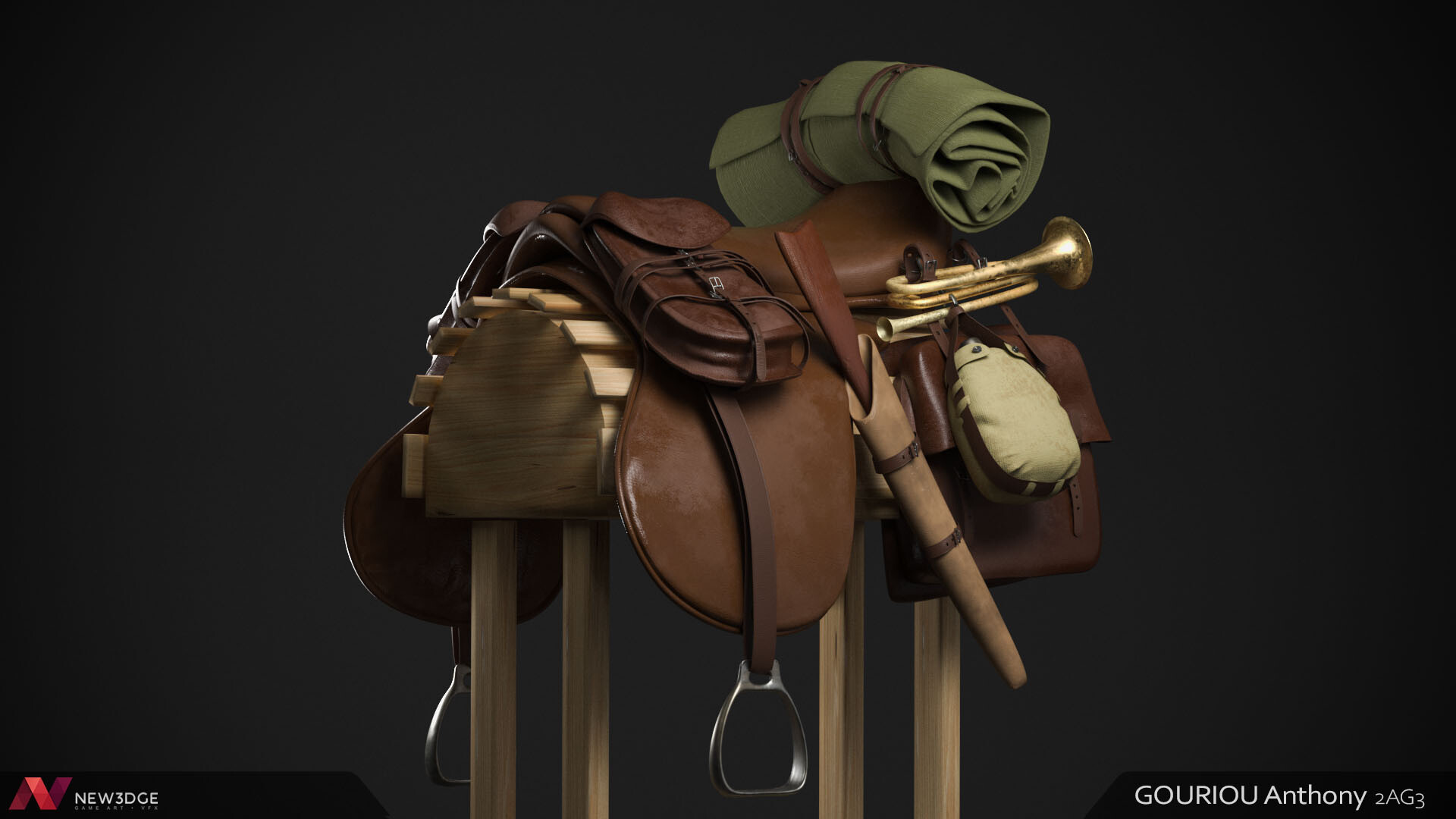 ArtStation - WIP Saddle