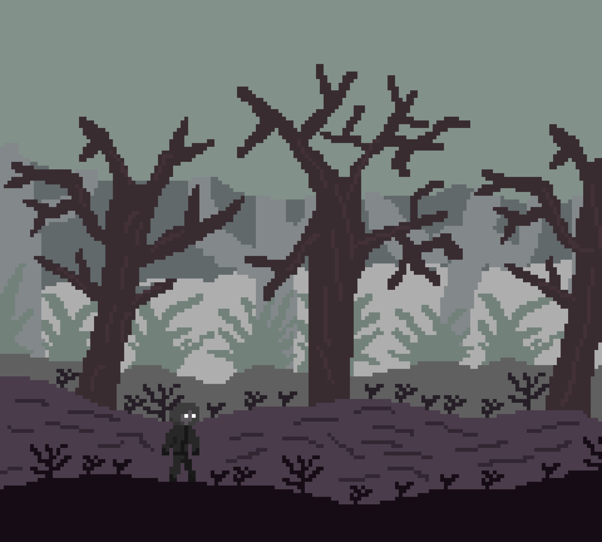 ArtStation - Scary Forest Pixel Art