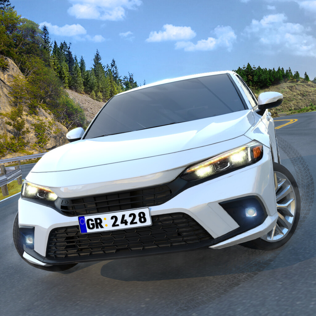 ArtStation - Honda drift icon