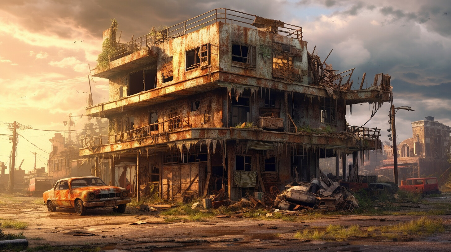 Concept Art - +340 Post Apocalyptic Environment Concept (4k) | Vol_83