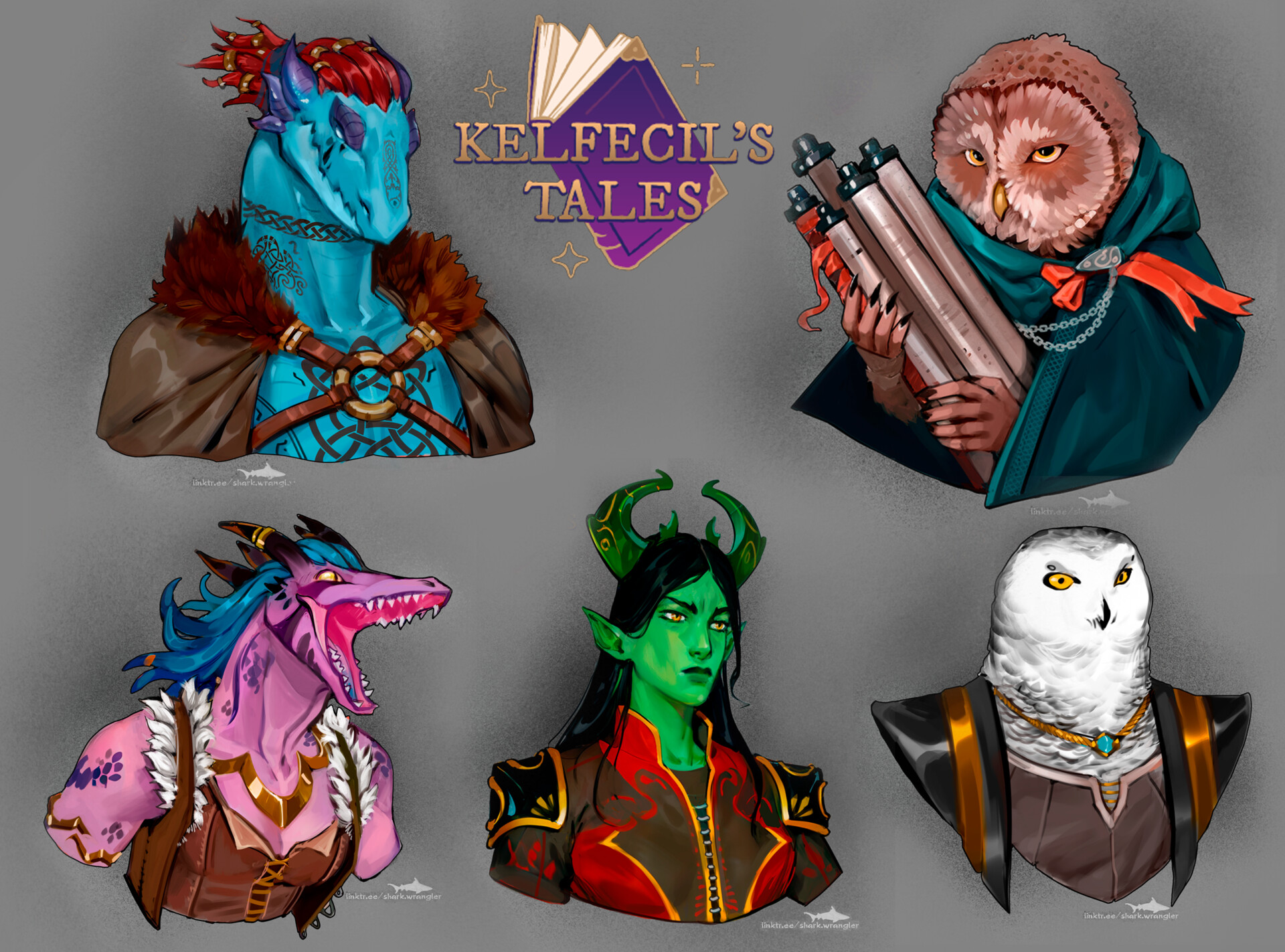 ArtStation - 5 TTRPG Characters