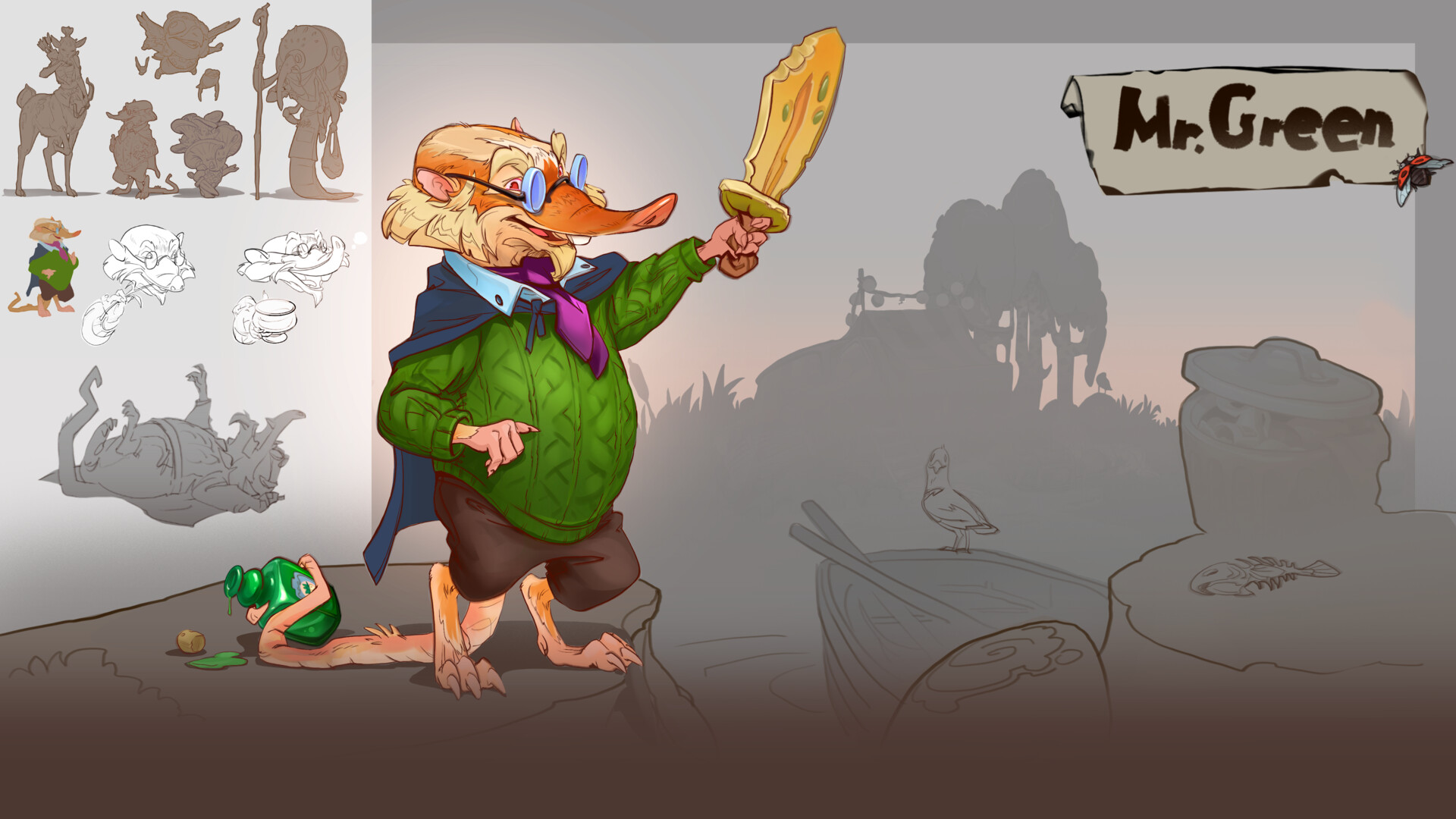 ArtStation - This respectable Mr. Green