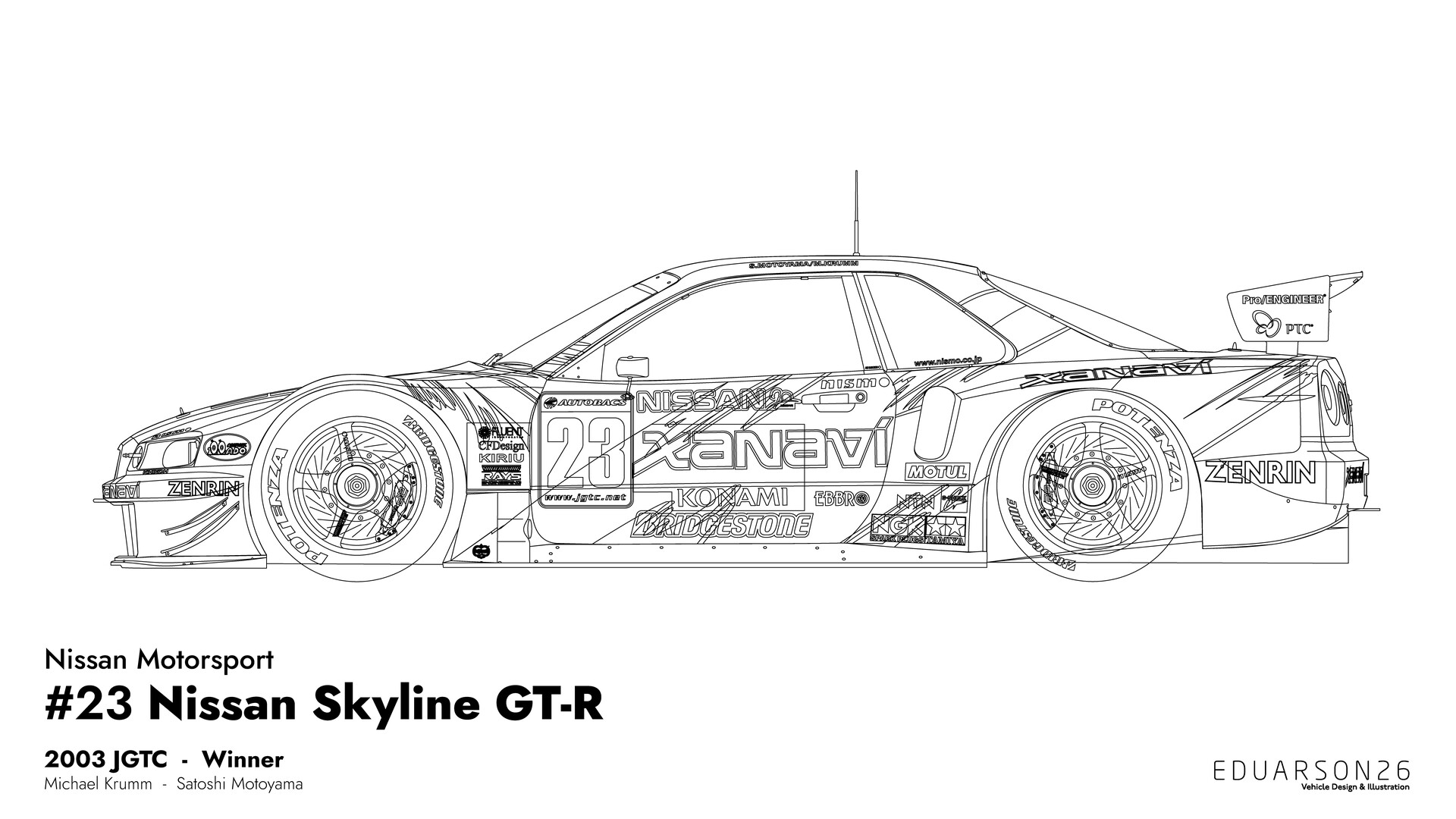 nissan skyline gtr coloring pages