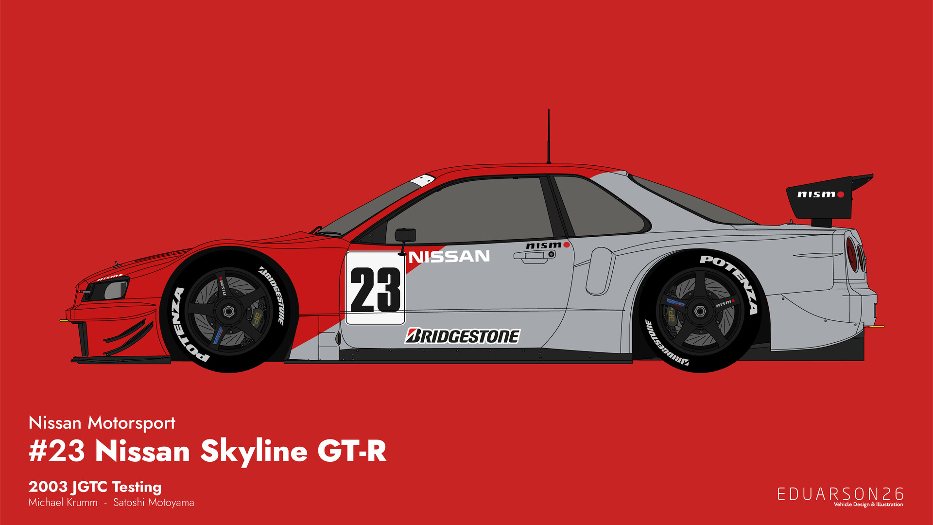 Eduardo Peña - Nissan Skyline GT-R (R34) GT500 Test Car