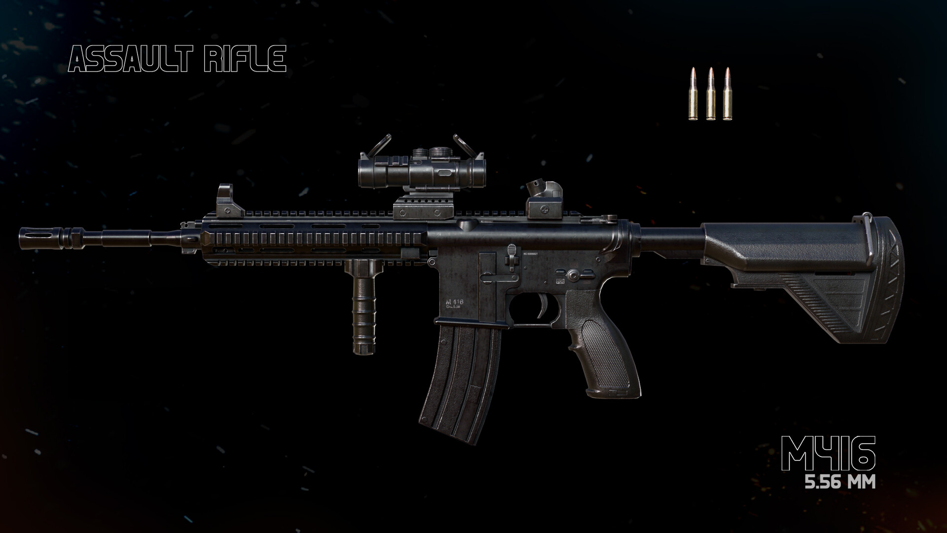 ArtStation - M416 Assault Riffle