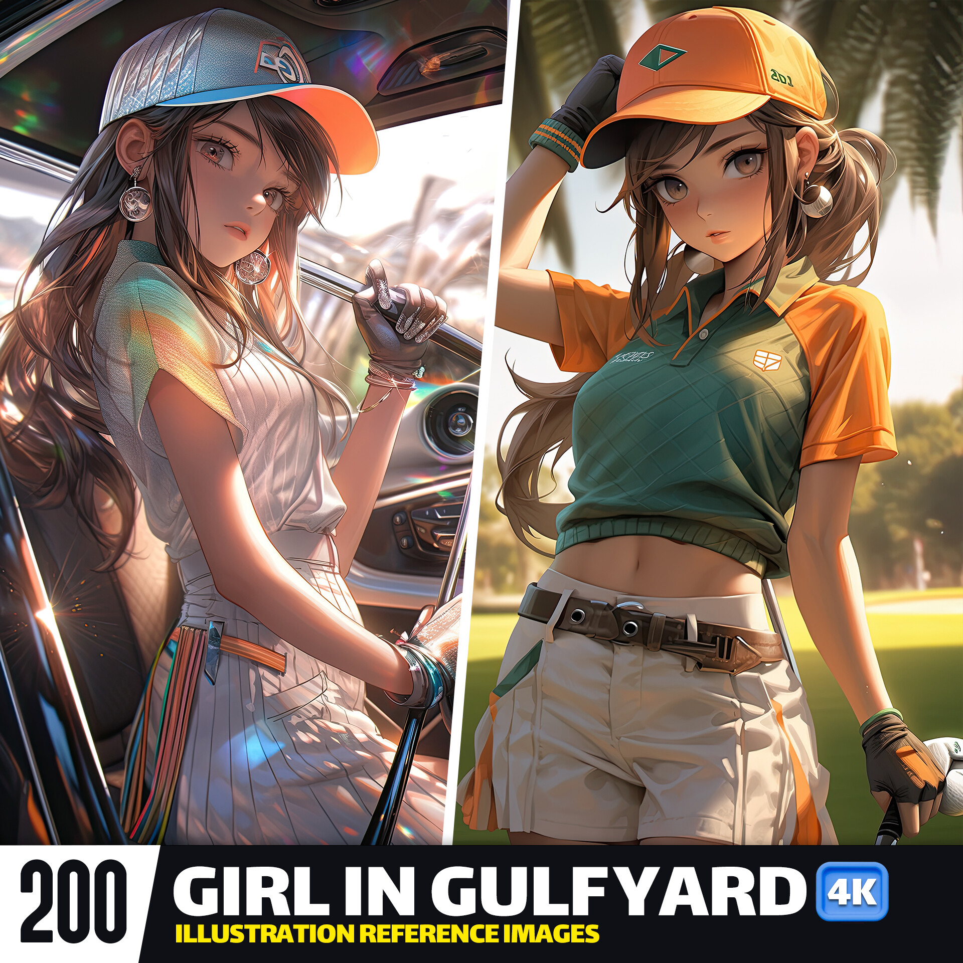 ArtStation - Girl In Gulf Yard VOL.01 | 4K Reference Images