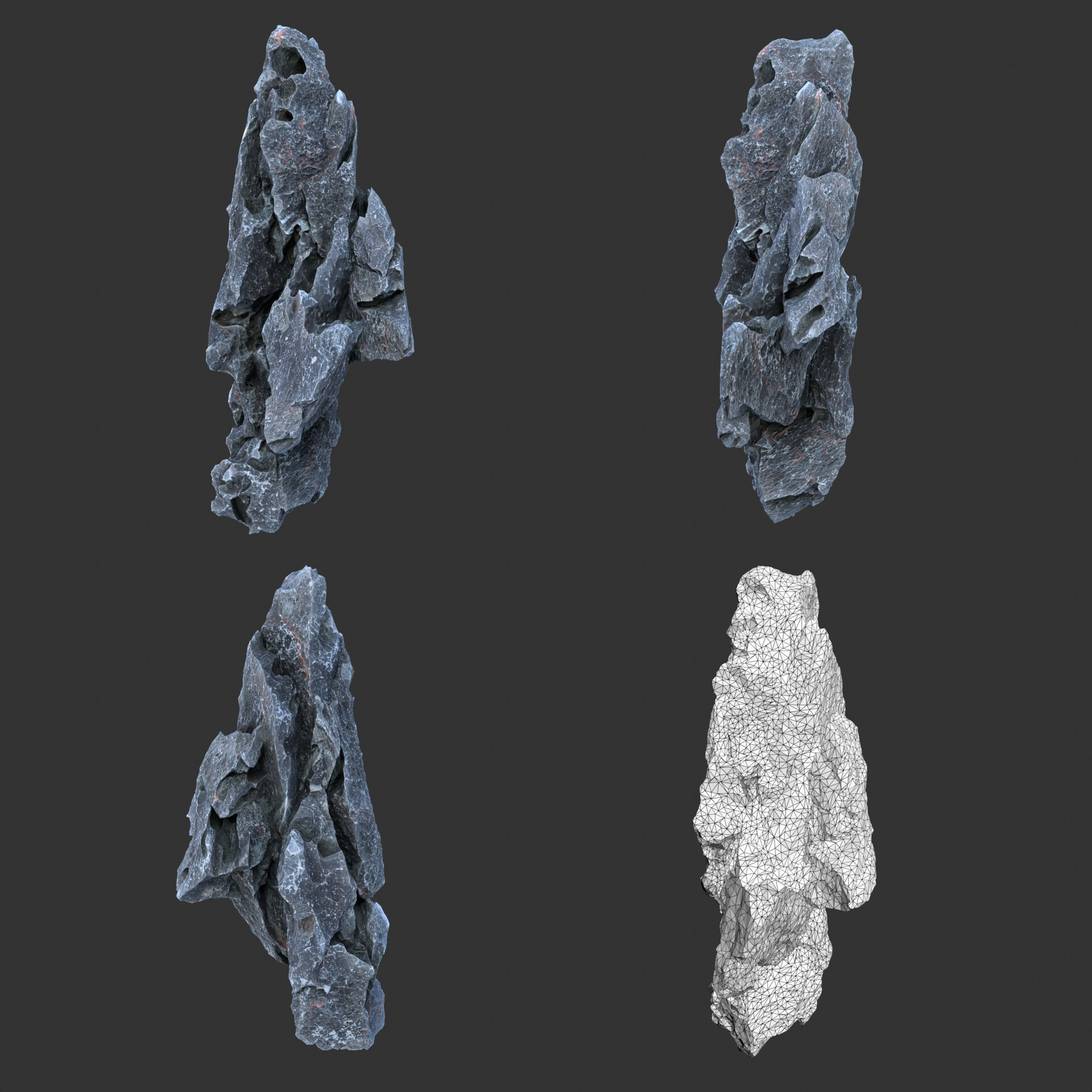 3D Models by 3D Landscape - 8 Erosion Rocks - 231126