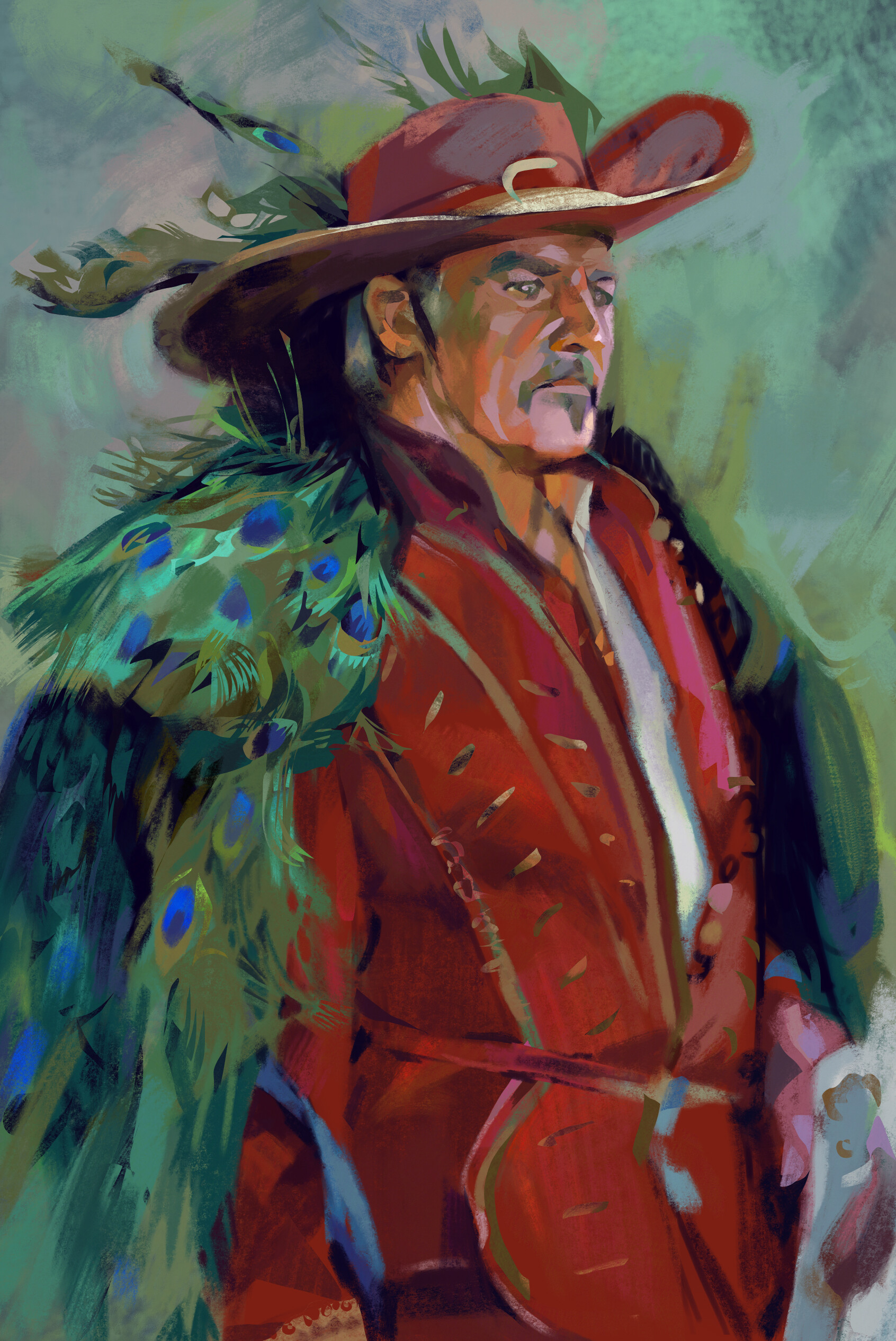 ArtStation - Color Study of Sean Connery Portrait