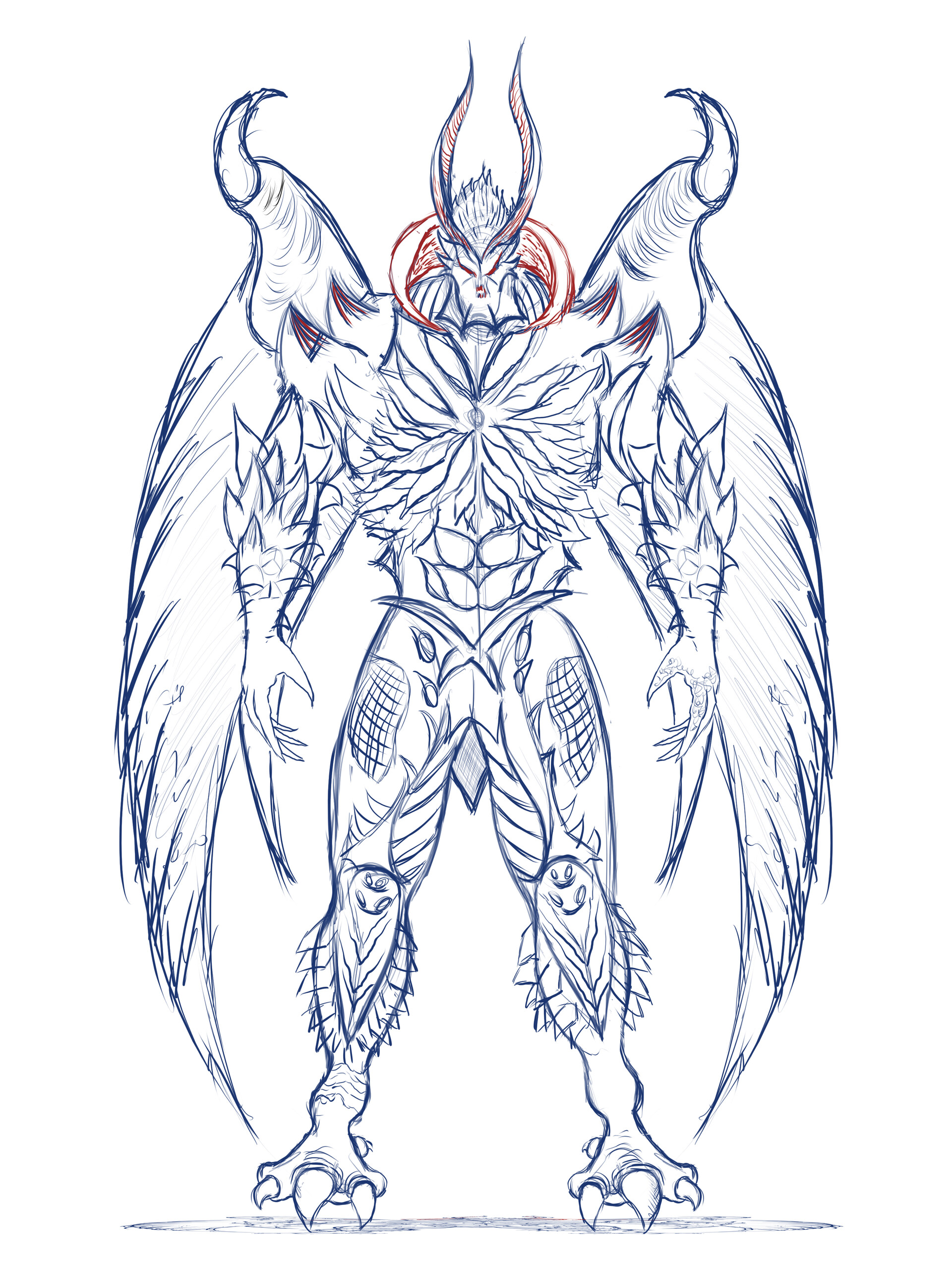 ArtStation - Dante's Sin Devil Trigger - Sketch