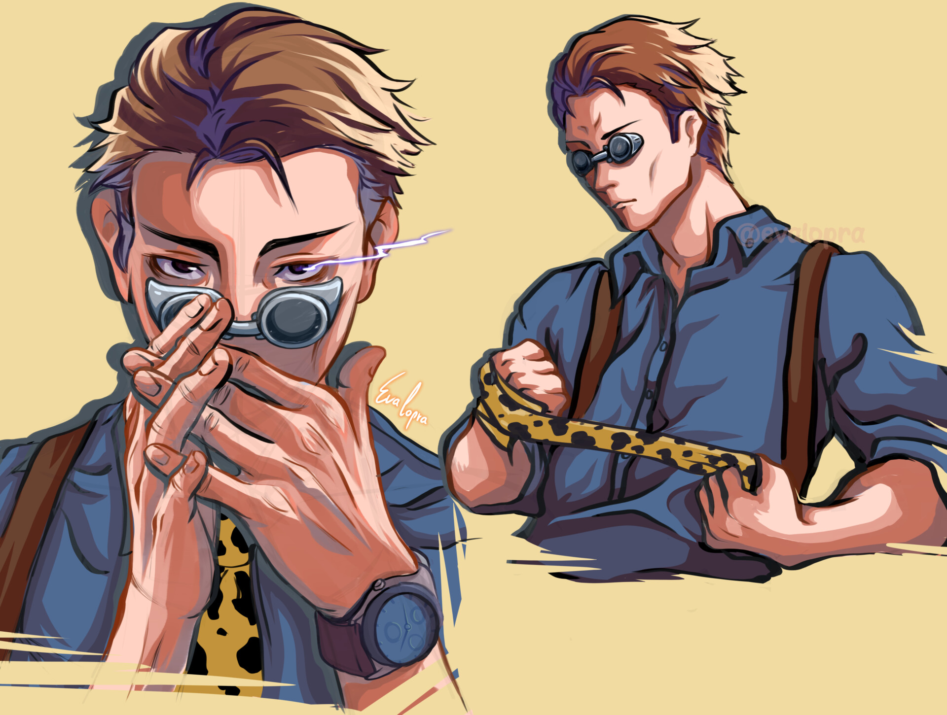 ArtStation - Kento Nanami Scketch 🐣 - Jjujutsu Kaisen