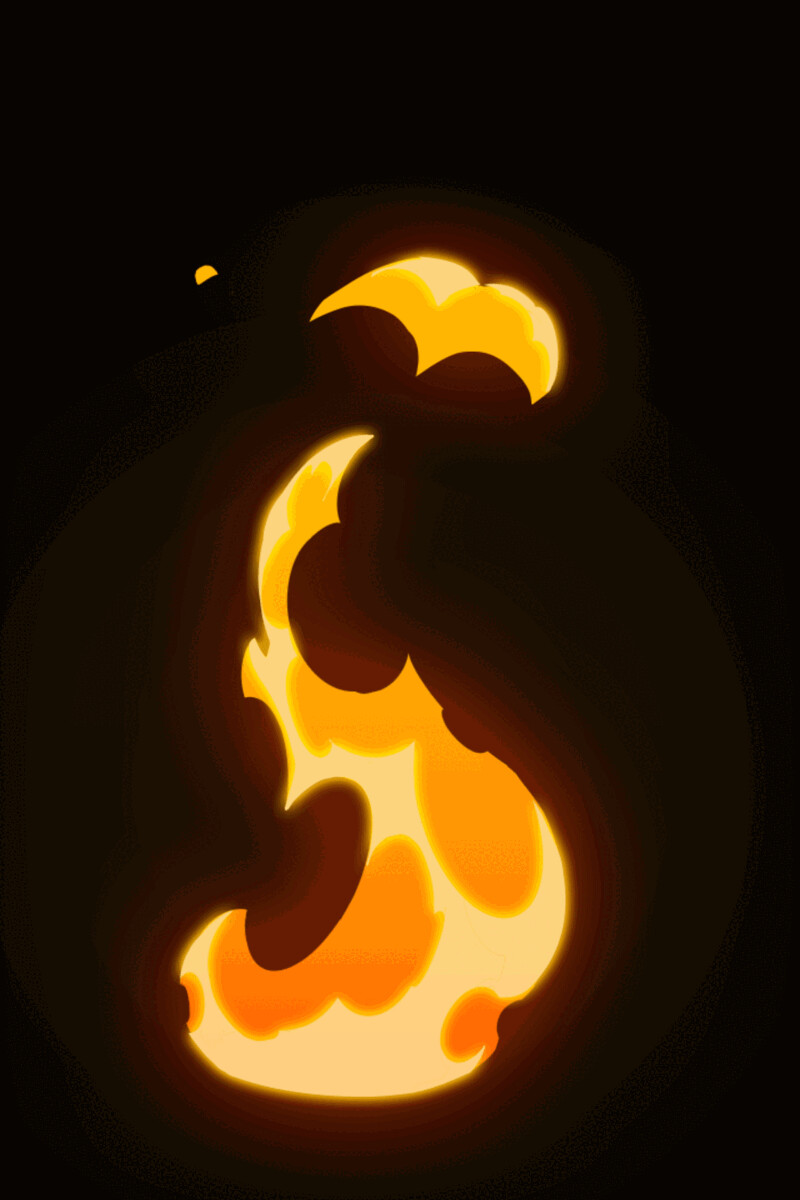 ArtStation - 2d fire fx animation