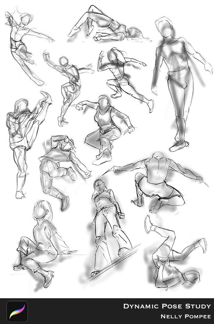 Nelly Pompee - Dynamic Pose Studies
