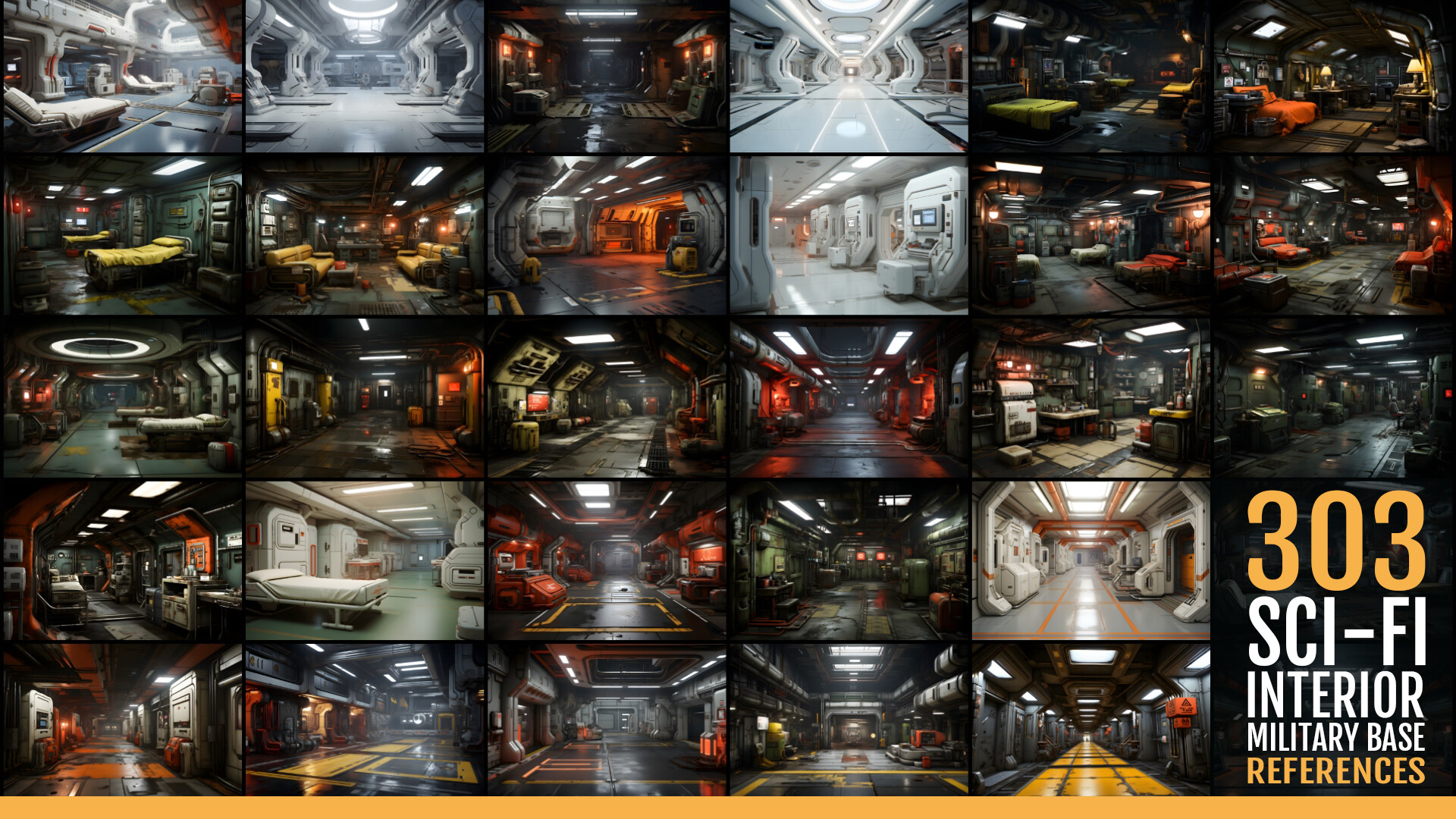 Artificial Dimension - 303 Sci-Fi Interior Military Base