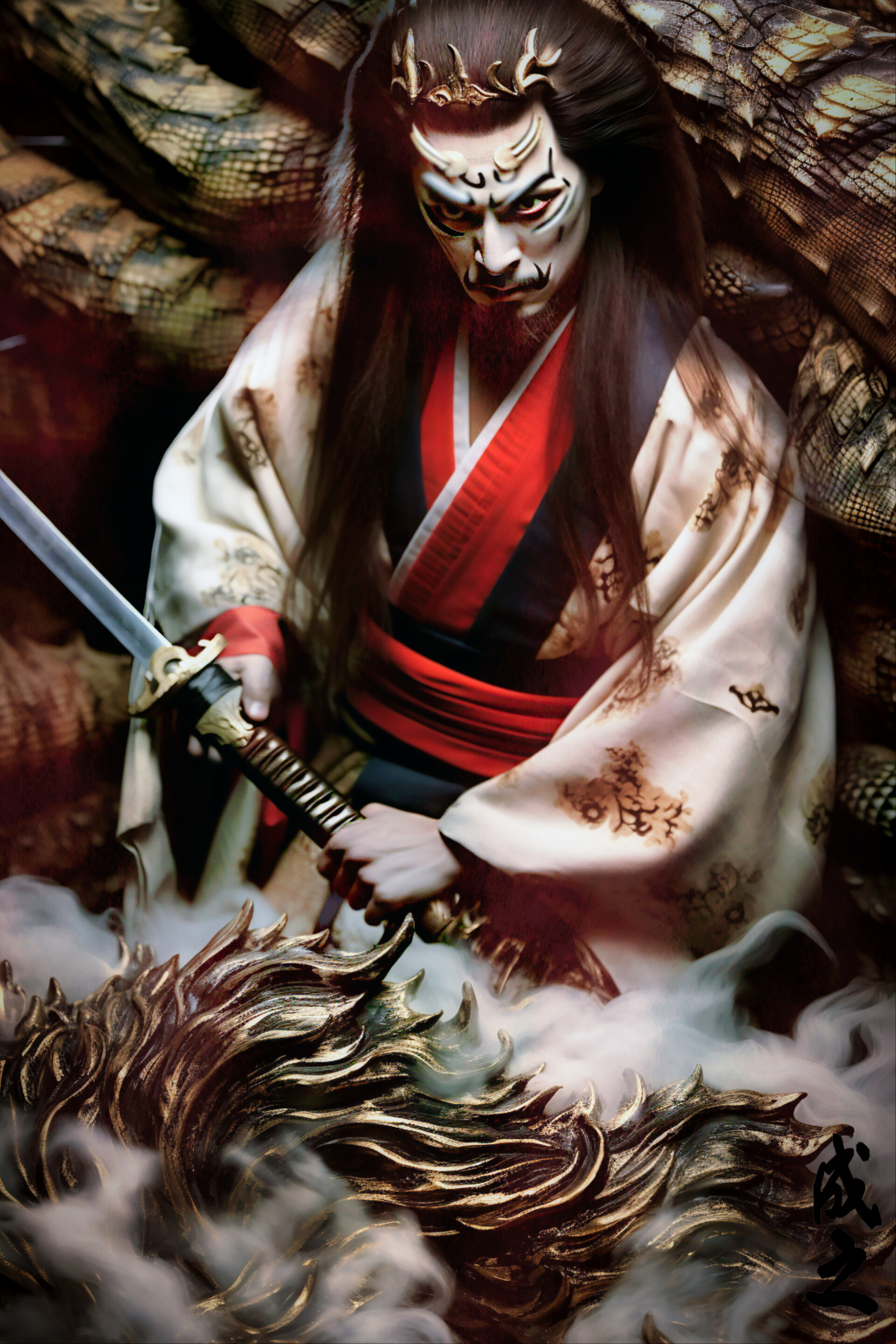 ArtStation - Susanoo (Japanese legendary god / Japanese goddess ...