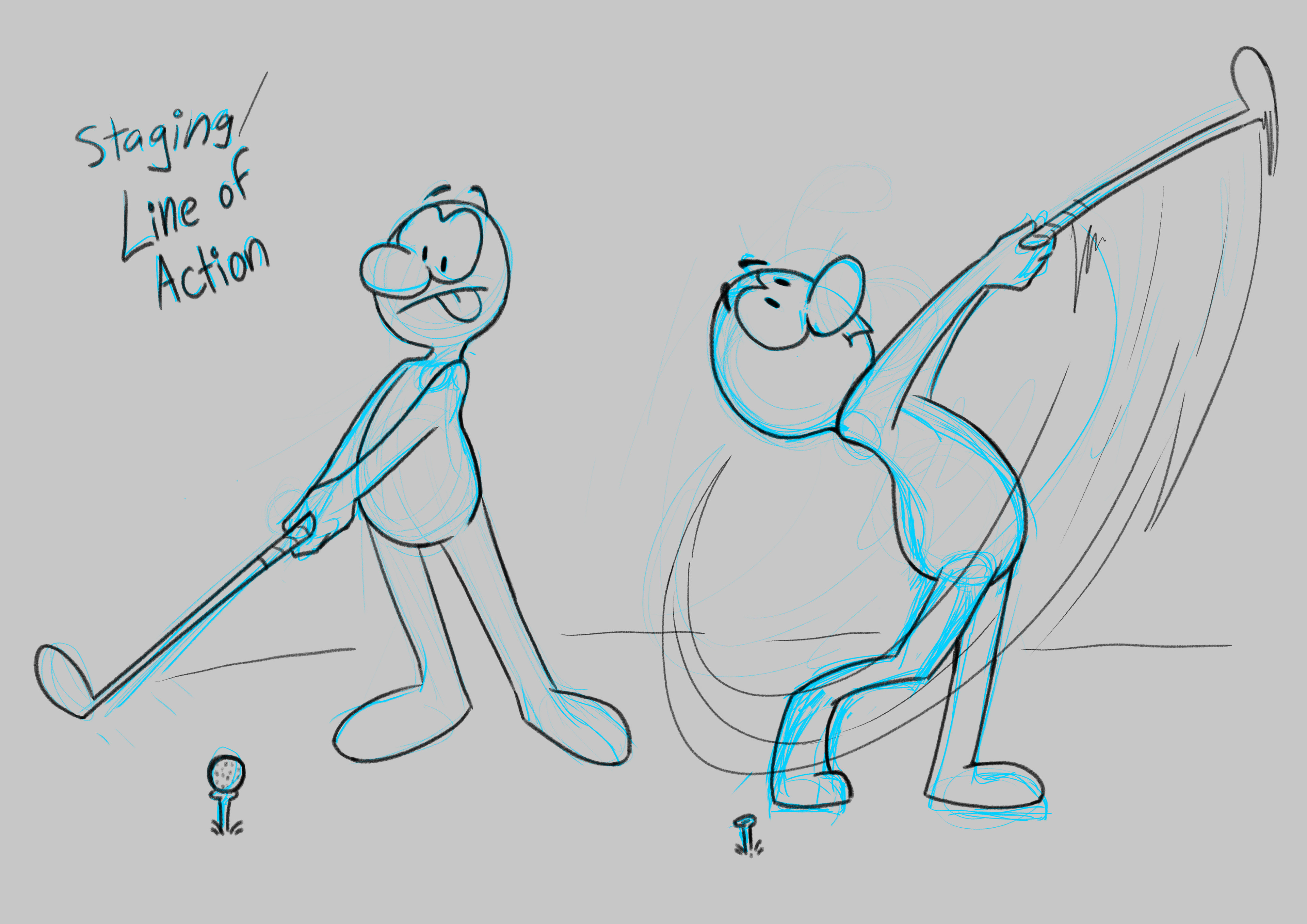 staging animation drawing