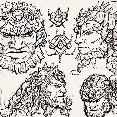 calamity ganon coloring pages