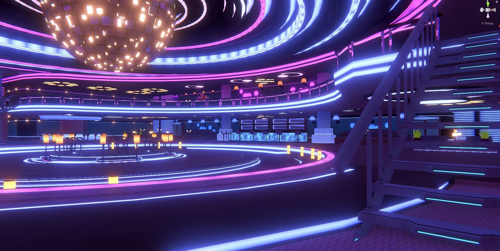 Shoaib - Mobile_Vr neon party Lobby