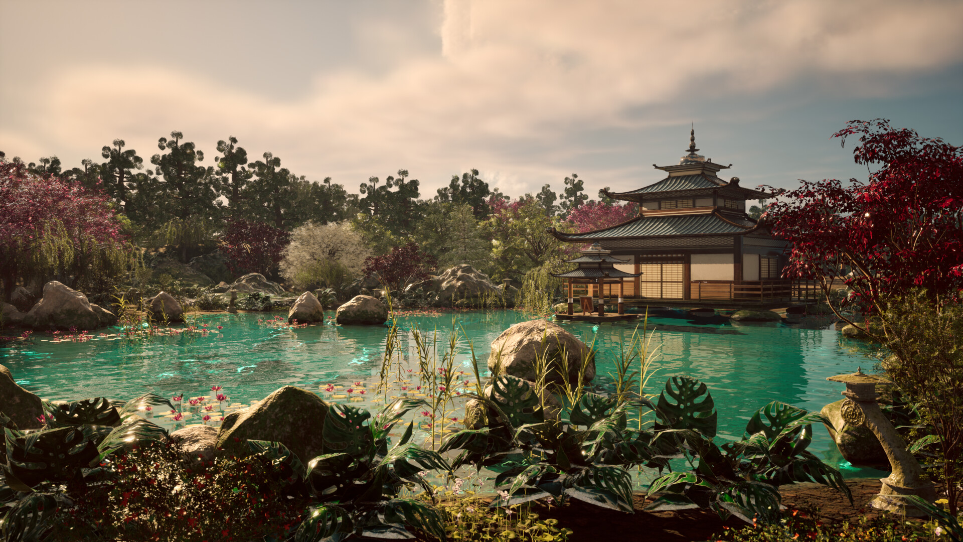 ArtStation - Japanese Lake House - Unreal Engine 5