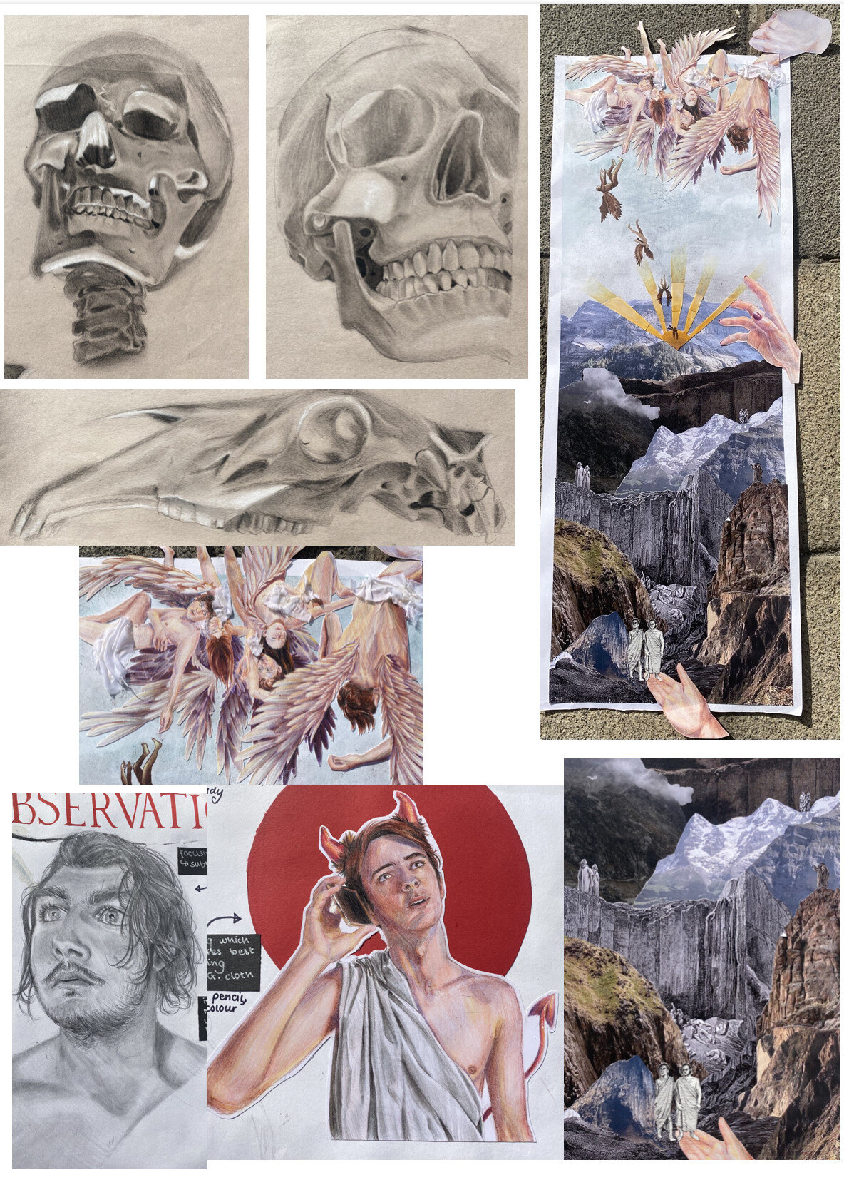 ArtStation - Observational/Tonal Studies and 'Paradise Lost' Project