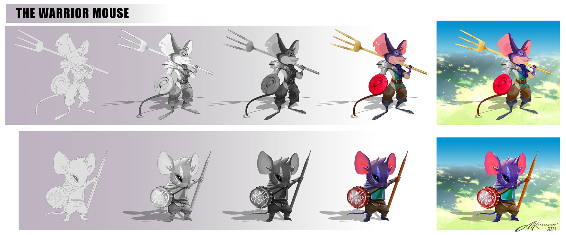 ArtStation - concept art mouse warrior