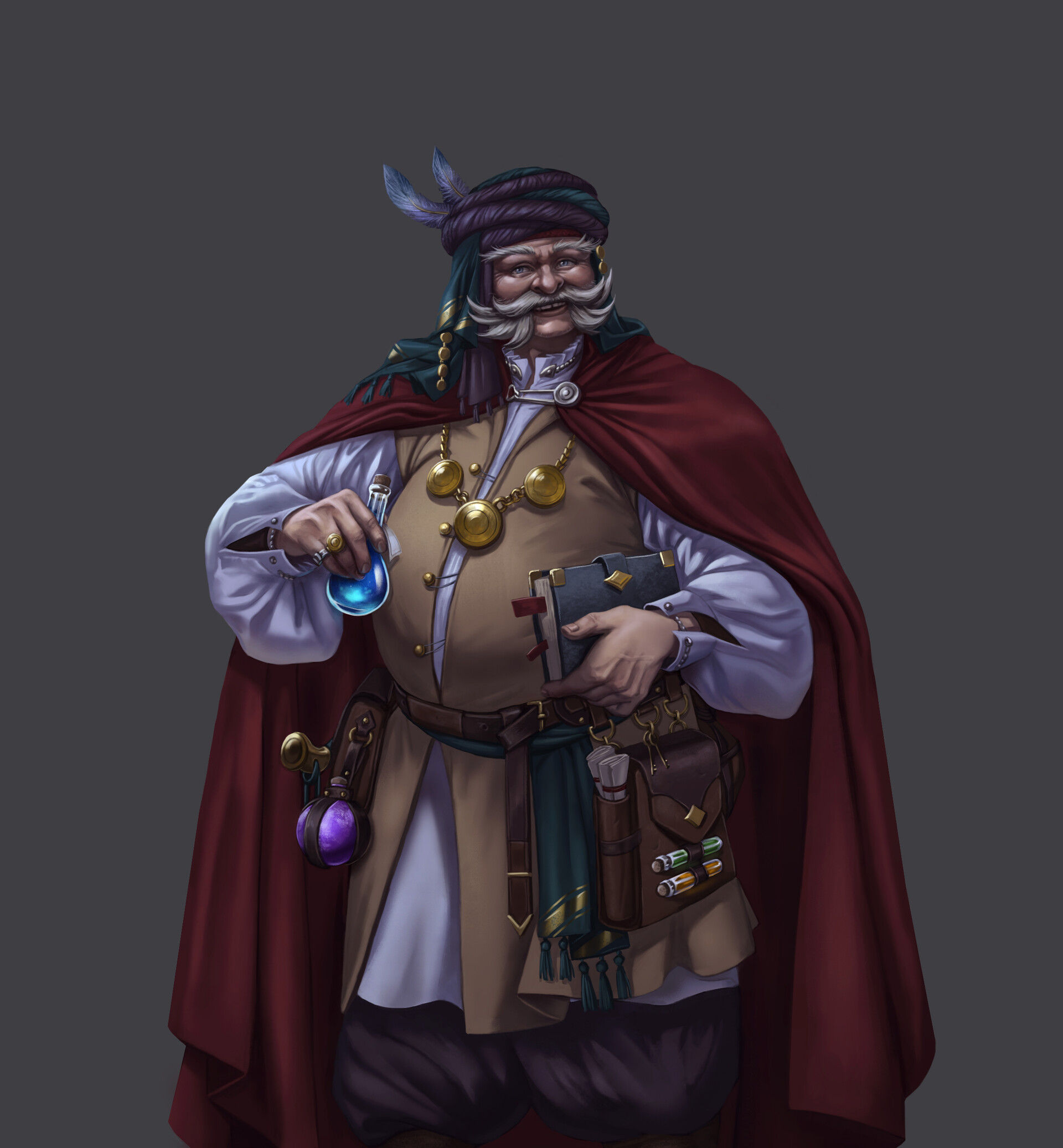 ArtStation - Merchant character concept