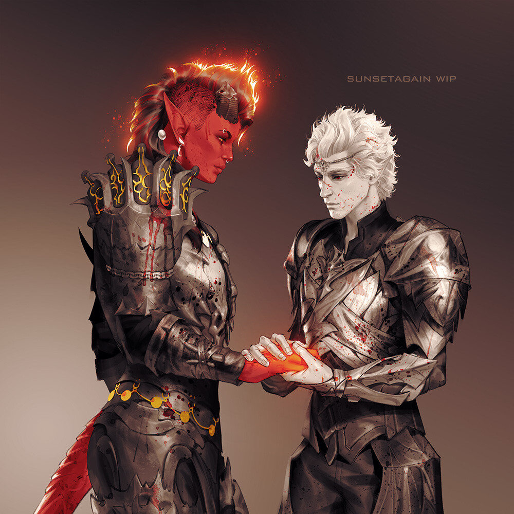 SunsetAgain - BG3 fanart & wip log NOV 2023