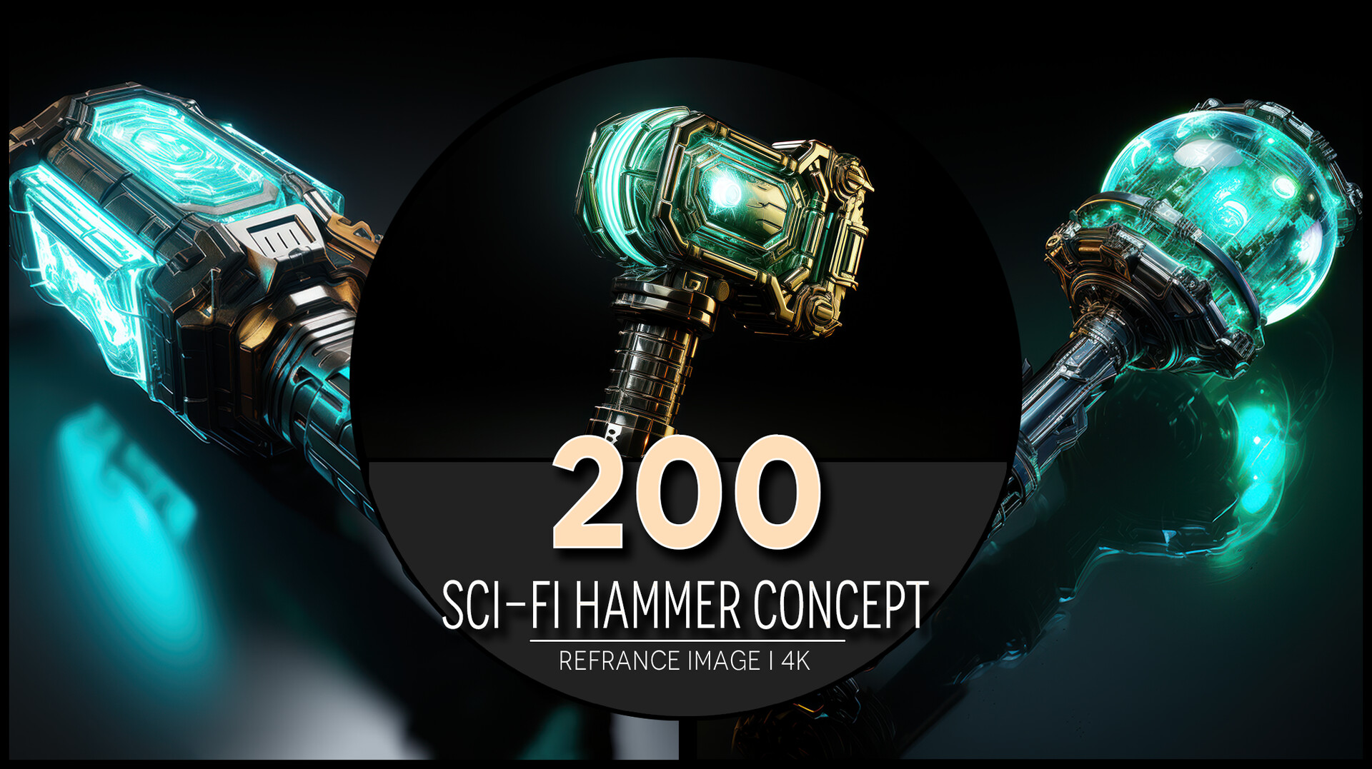 Pixel Ref - Sci-Fi Hammer concept 4K Reference/Concept Images