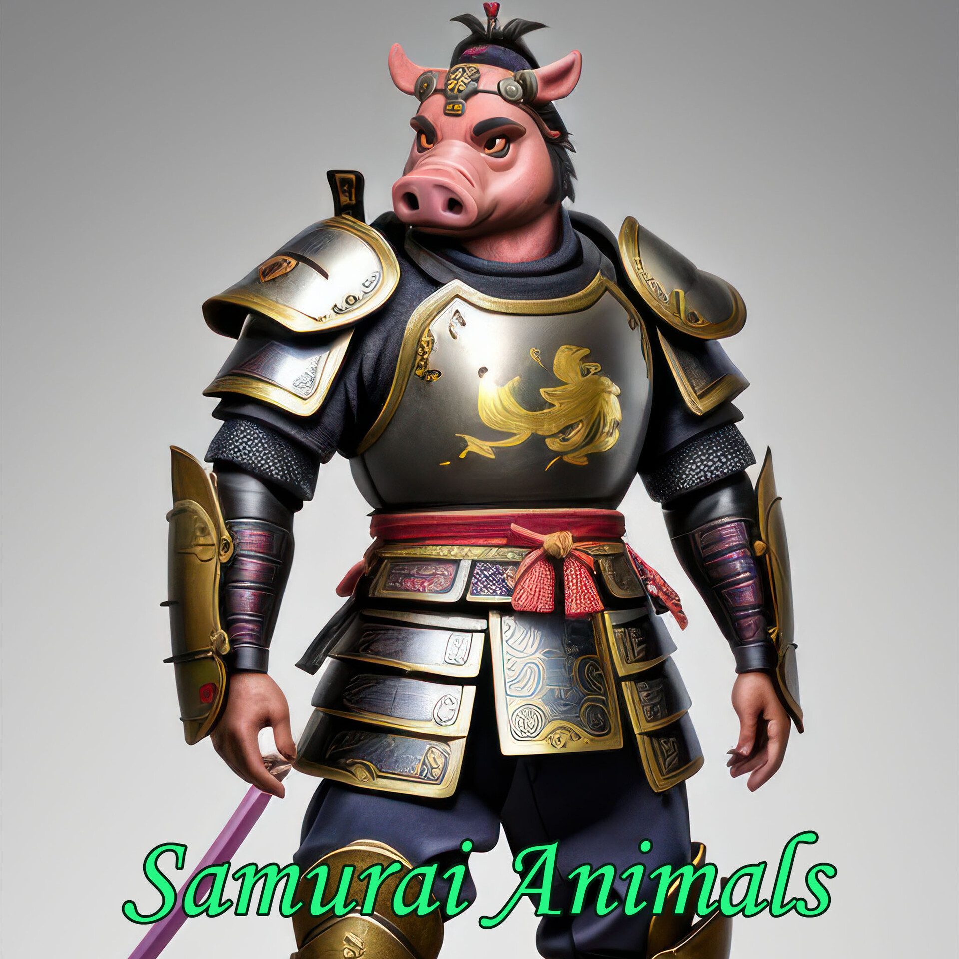 ArtStation - +190 Samurai Animals Reference Pack _ 4k _ V9
