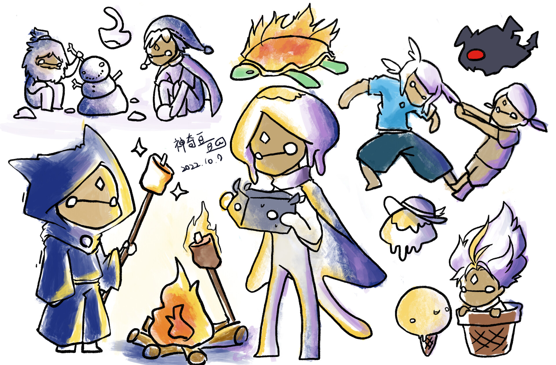 ArtStation - Sky : Children of the Light_sketch