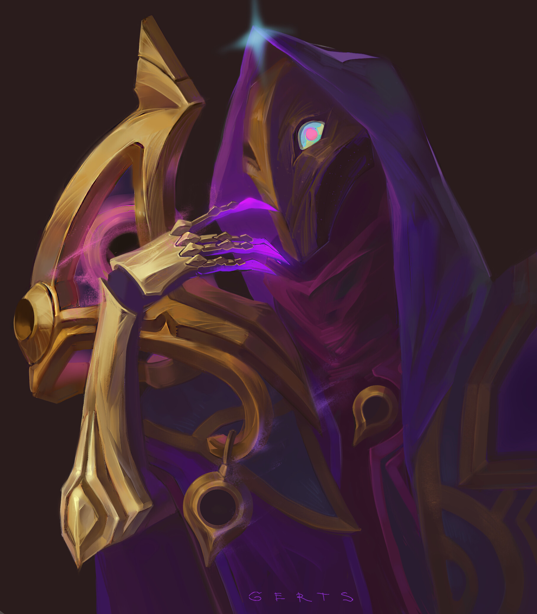 ArtStation - Dark Cosmic Jhin fanart
