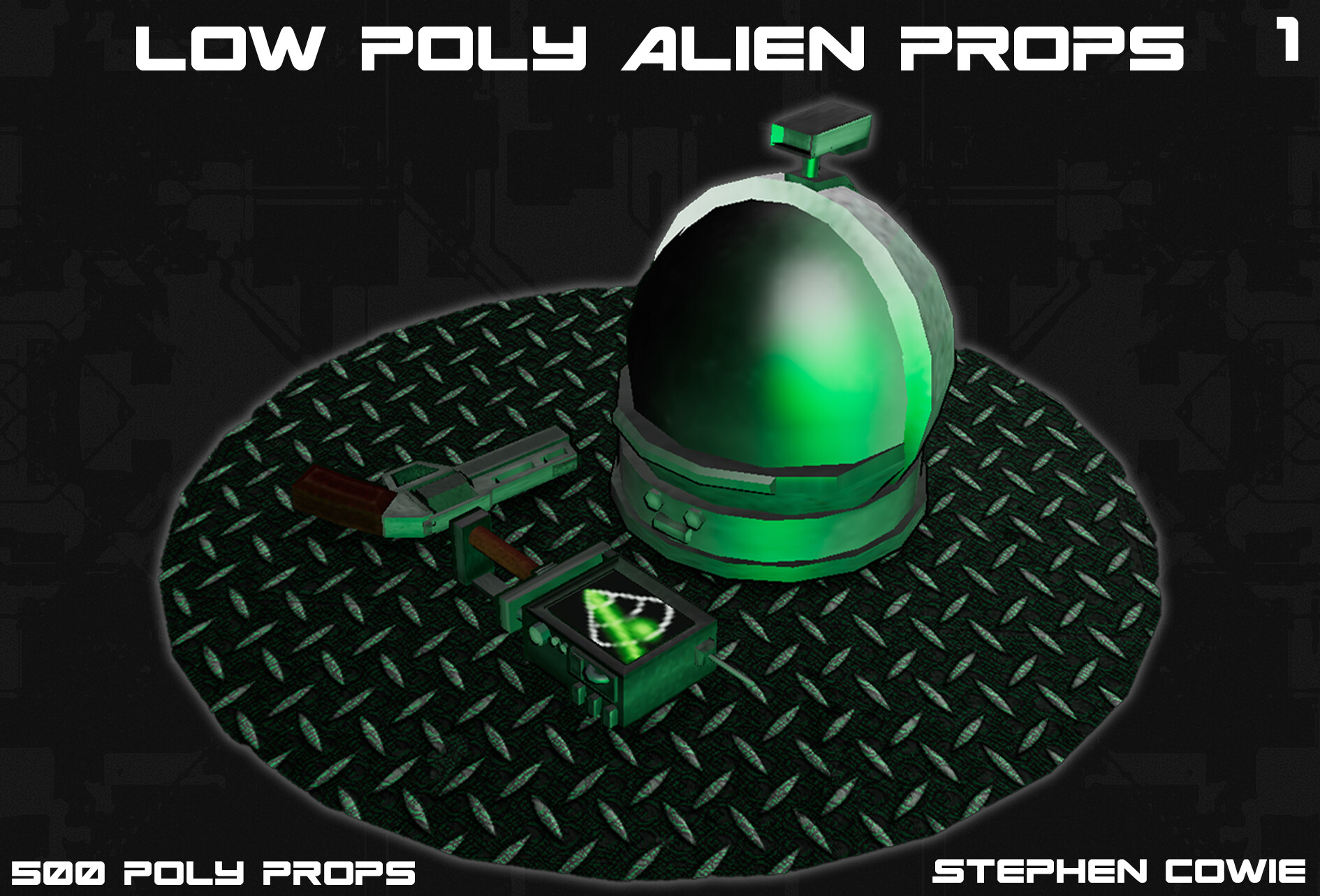 ArtStation - Alien Props 3d Models