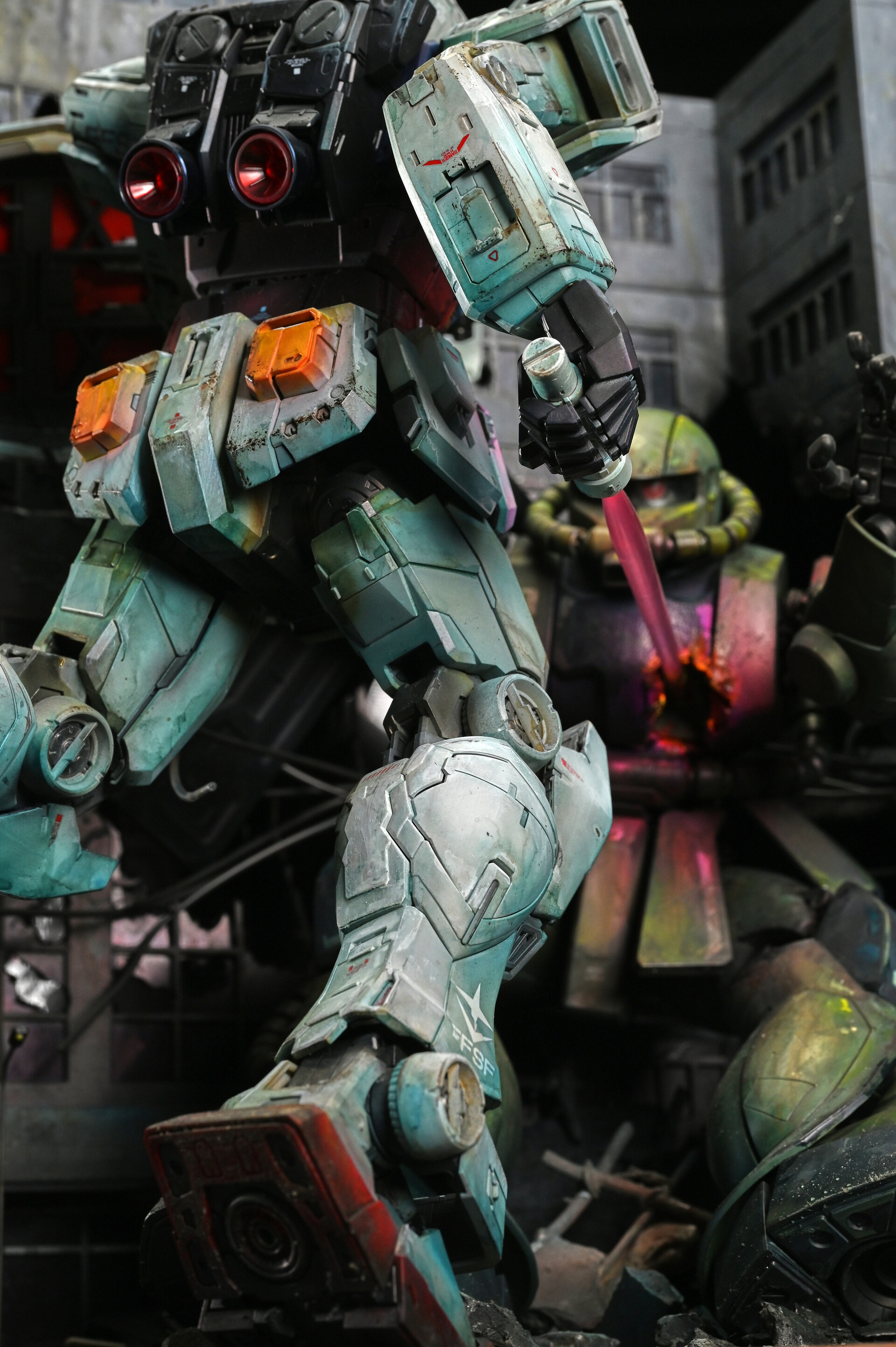 Krabs M.Art x 蟹佬模研漆藝所 - Gundam vs Zaku Decisive Battle PG 1/60 by 塗裝製作 蟹佬