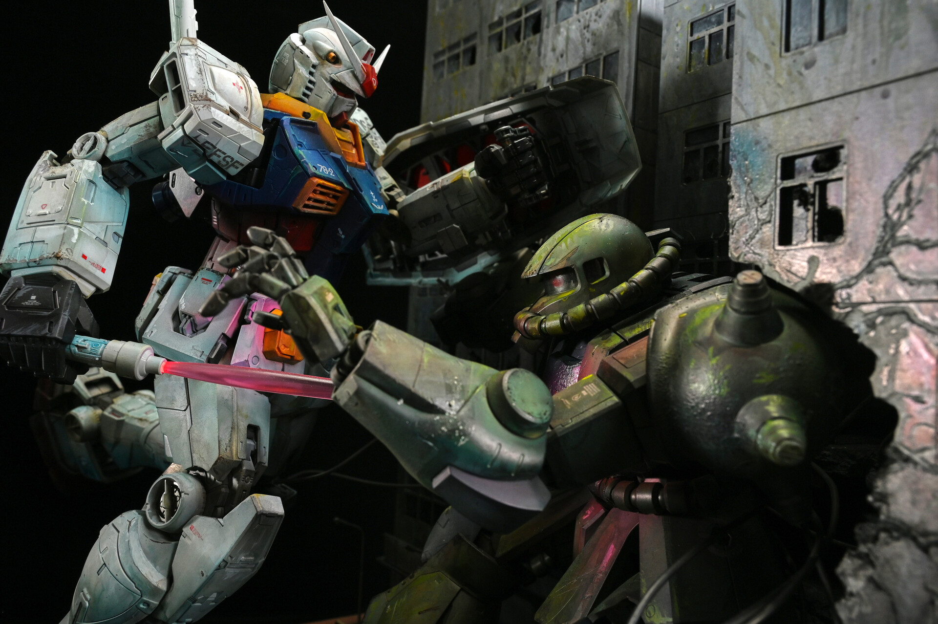 Krabs M.Art x 蟹佬模研漆藝所 - Gundam vs Zaku Decisive Battle PG 1/60 by 塗裝製作 蟹佬