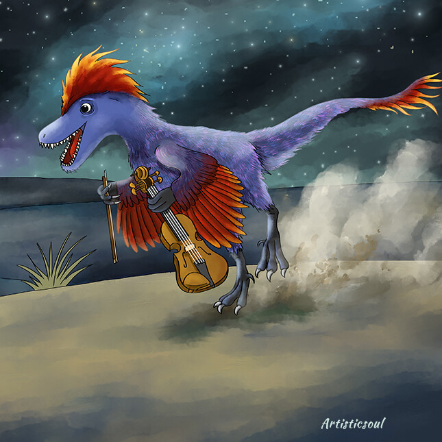 ArtStation - Musical Dino
