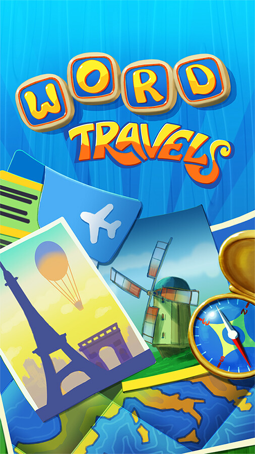 ArtStation - word game opening screen