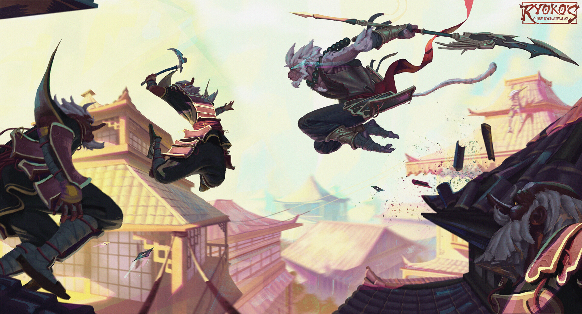 ArtStation - Ryoko's Guide to the Yokai Realms Illustration