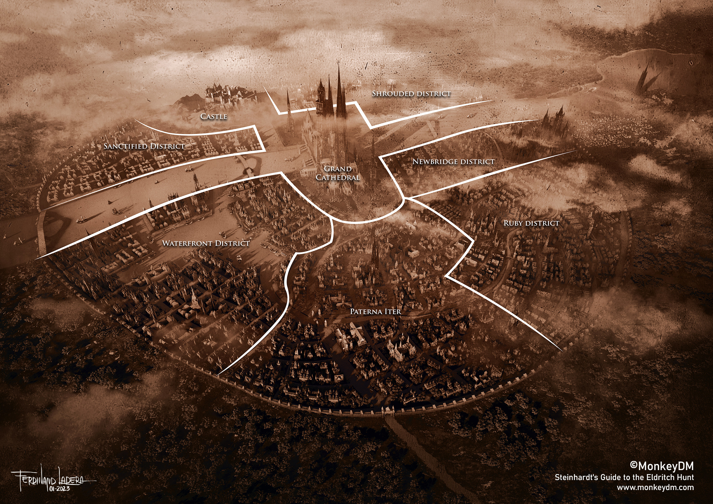 Ferdinand Ladera - Citymap: Steinhardt's guide to the Eldritch Hunt