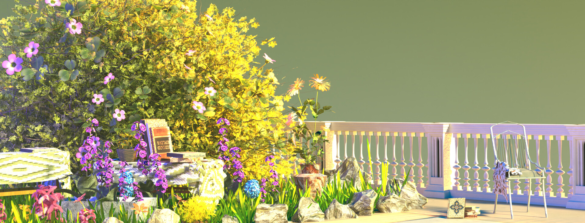 ArtStation - Flower garden