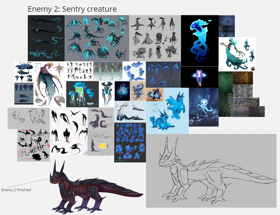 Nasrin Zerfa - Enemy 2 character design.