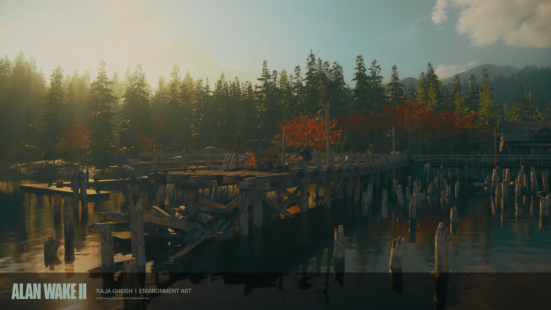 Raja Ghosh - ALAN WAKE II - Bright Falls Pier