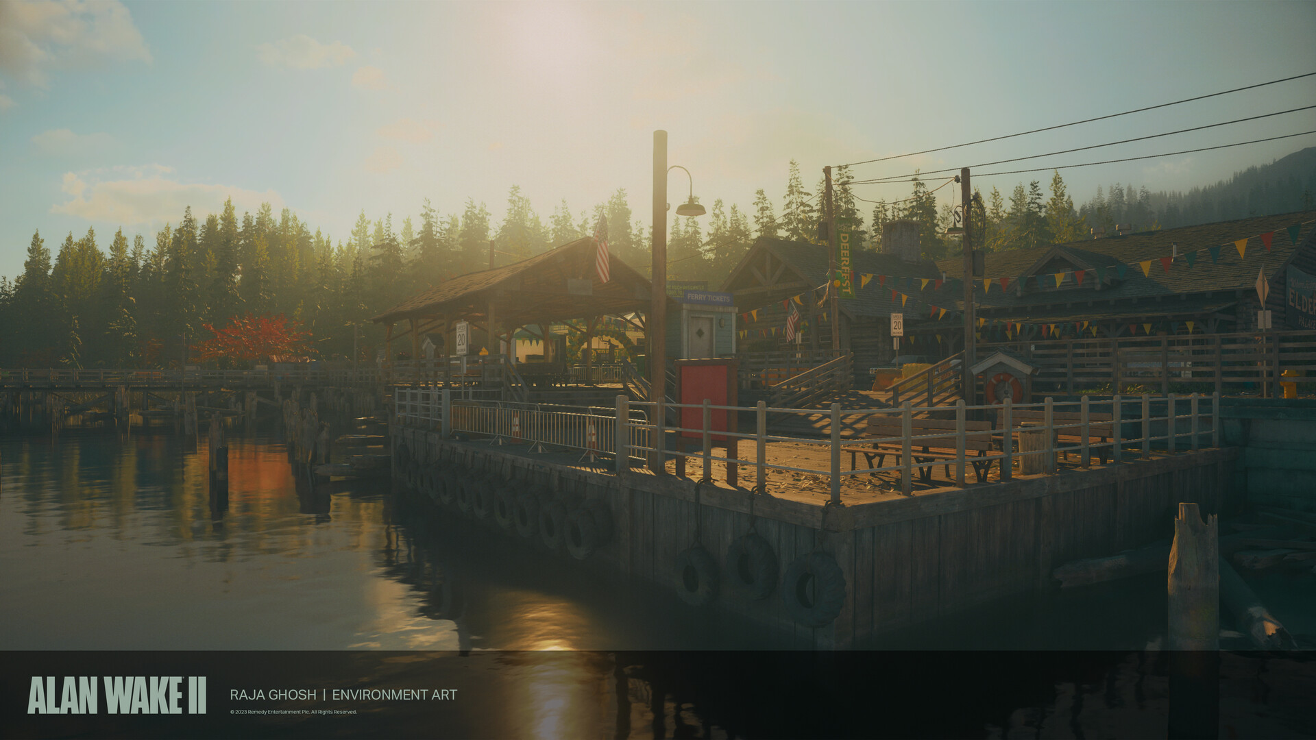 Raja Ghosh - ALAN WAKE II - Bright Falls Pier