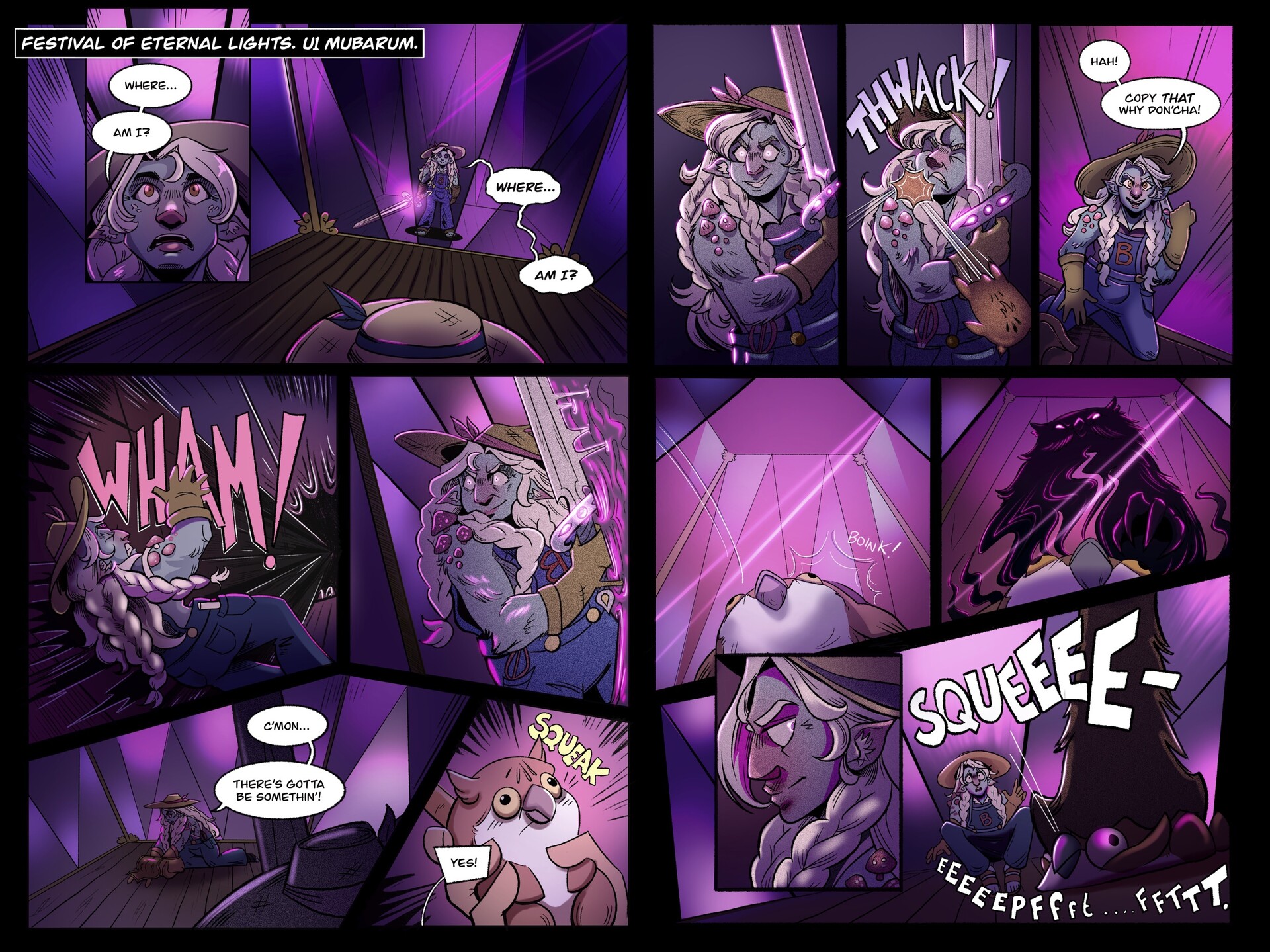 ArtStation - “BB and the Owlbear”